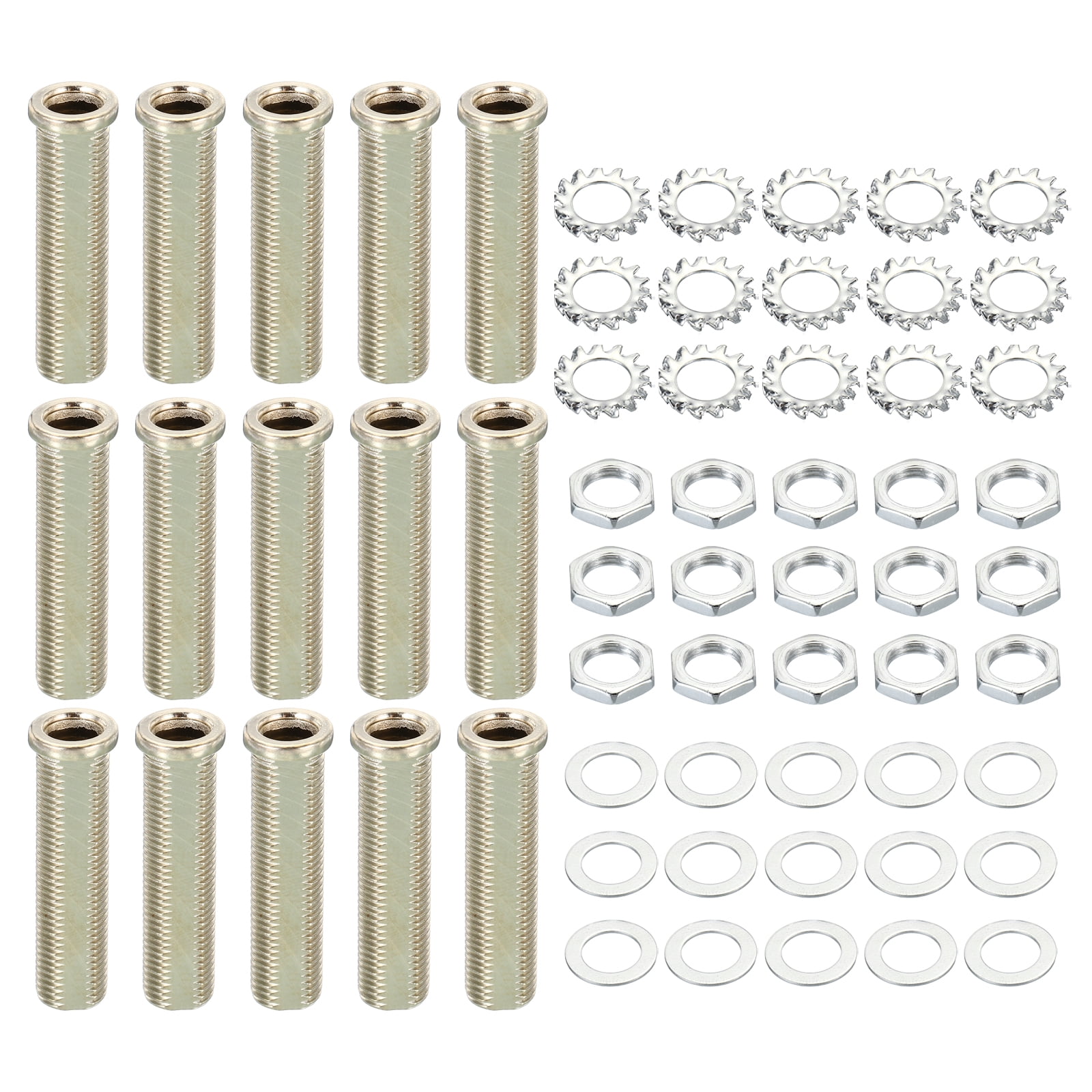 Uxcell M10 Thread 40mm Tall Round Hollow Screw Bolts Chandelier Bolt ...