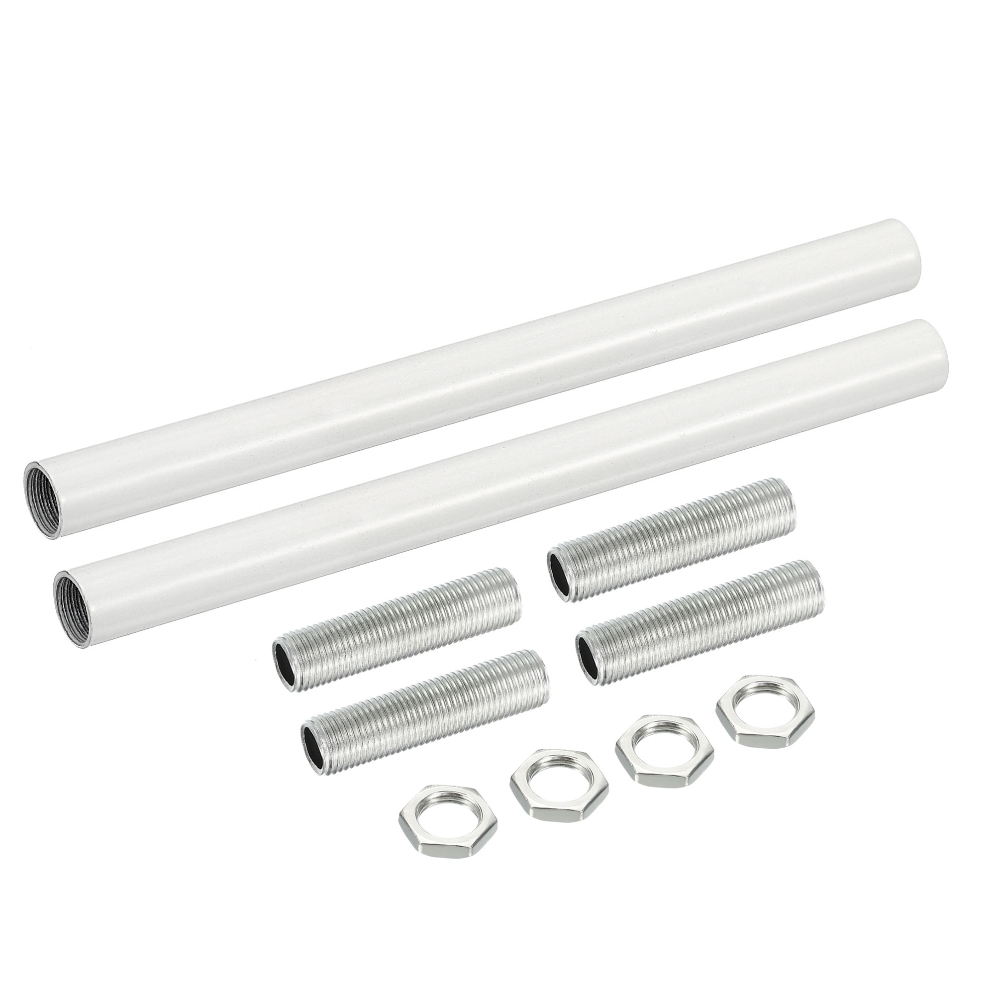 Uxcell M10 Thread 5.91" Coupling Nut with Pipe Hex Nut Threaded ...