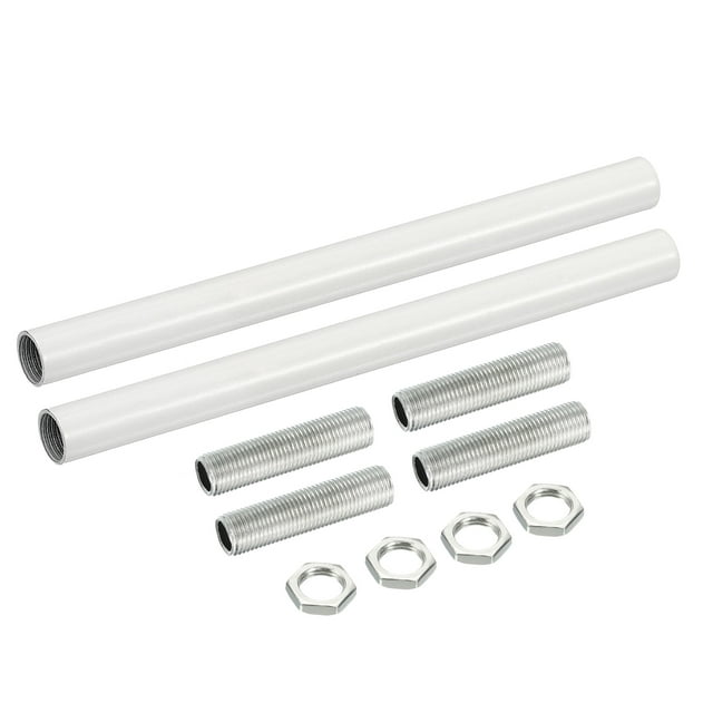 Uxcell M10 Thread 5.91" Coupling Nut with Pipe Hex Nut Threaded ...