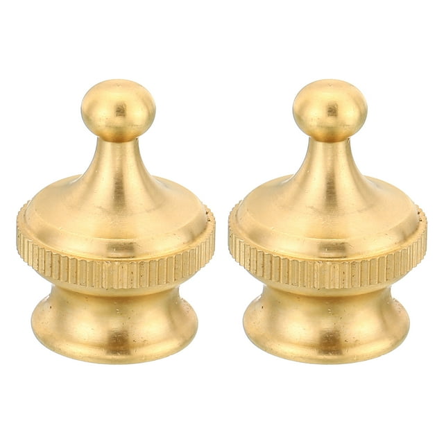 Uxcell M10 Thread Lamp Finial Cap Knob Brass Lamp Shade Harp Top Screw ...