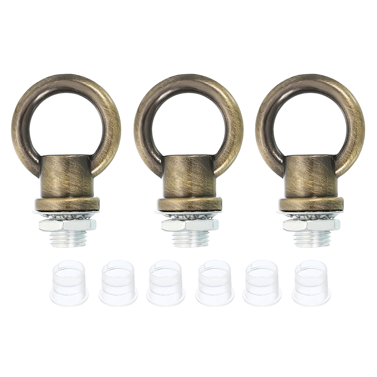 Uxcell M10 Thread Lifting Eye Nut Female Loop Holder Hook Ring 15kg ...