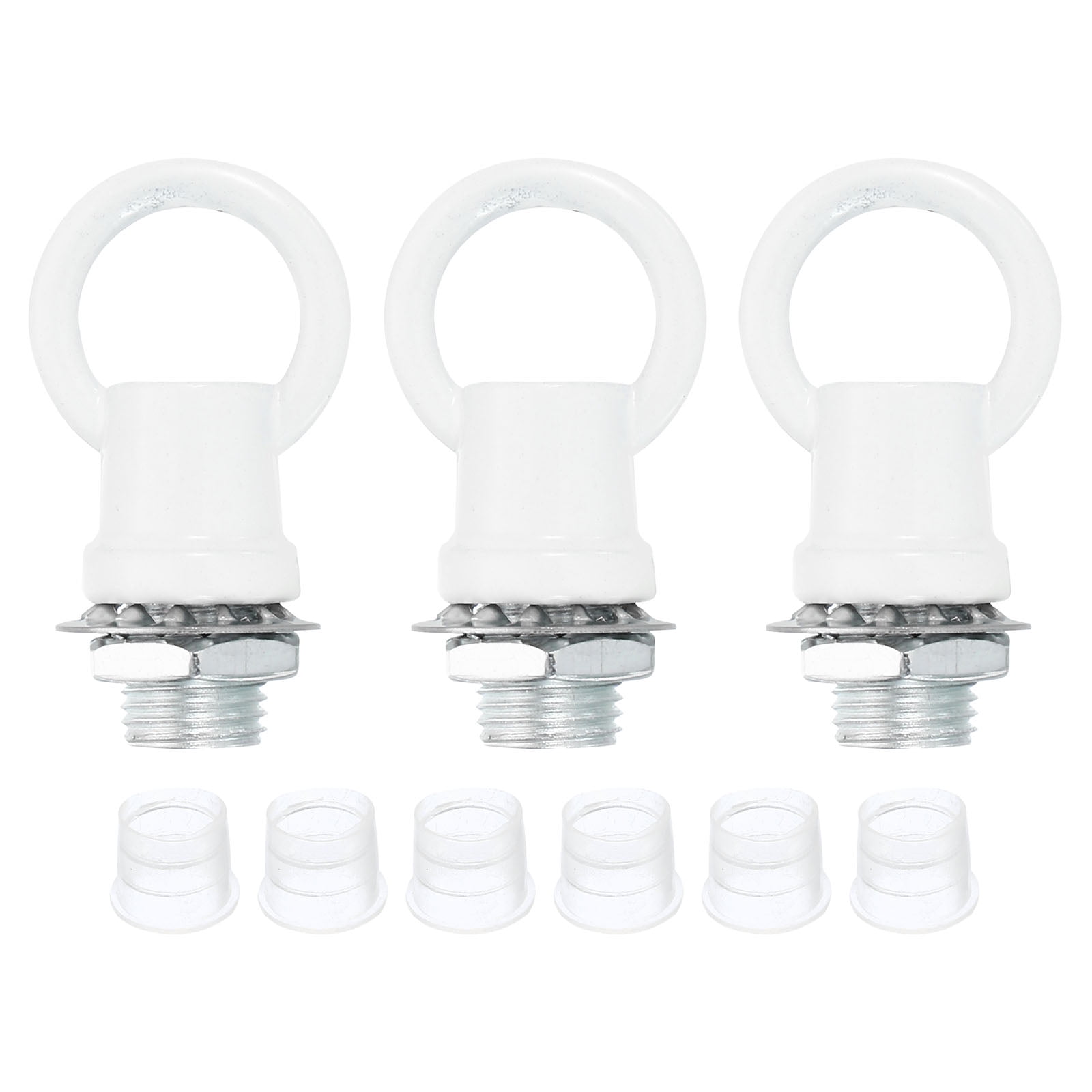 Uxcell M10 Thread Lifting Eye Nut Female Loop Holder Hook Ring 8kg Load ...