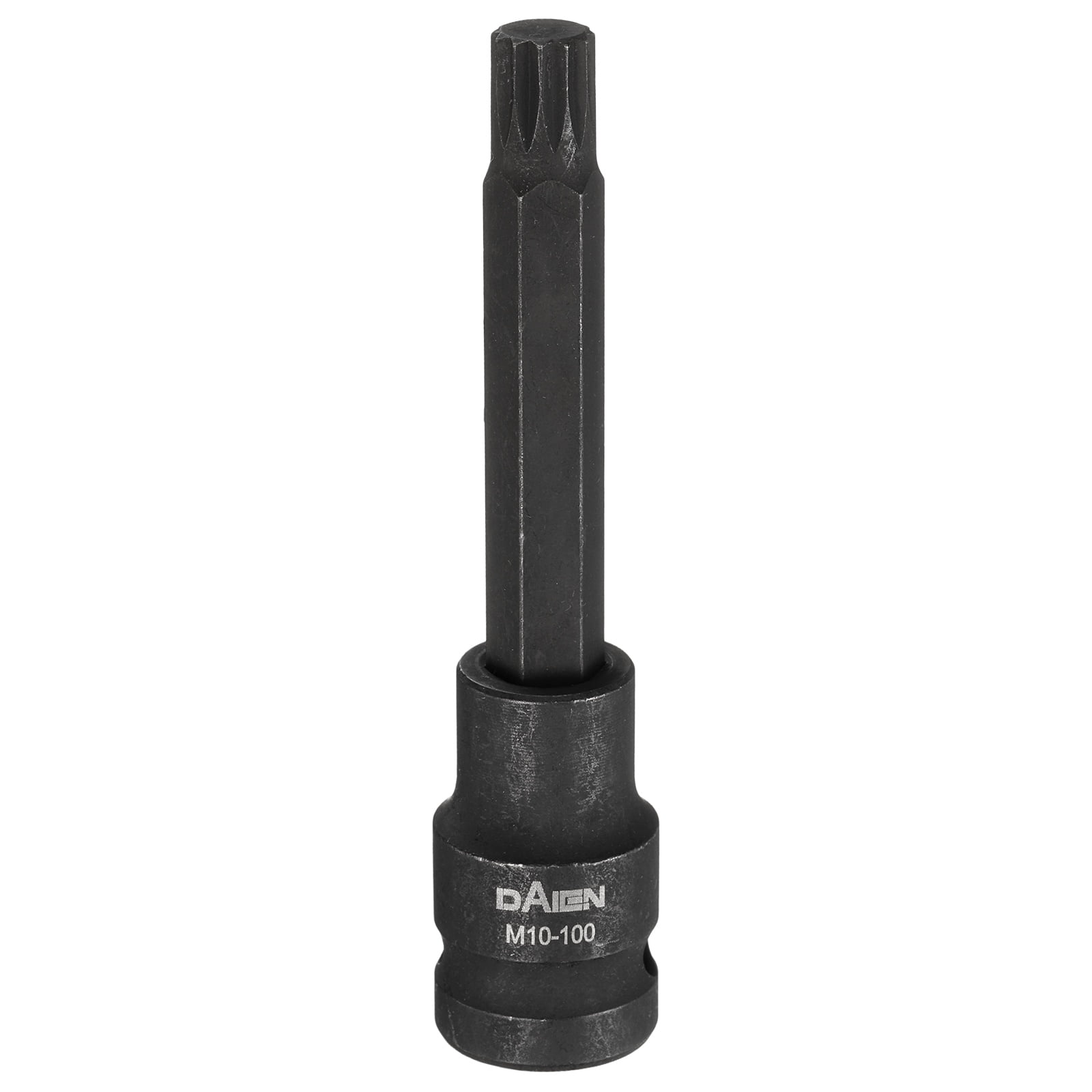 Uxcell M10 Triple Square Bit Socket 100mm/3.94" Length 1/2" Square Drive 12 Point Spline ...