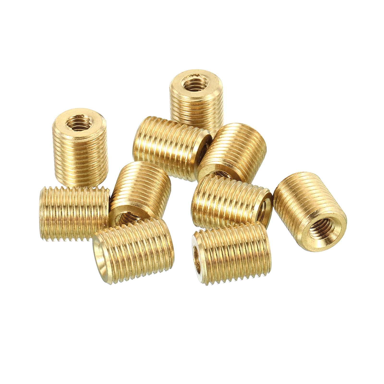 Uxcell M10 to M5 Sleeve Reducing Nut 12mm Long Threaded Hollow Tube ...
