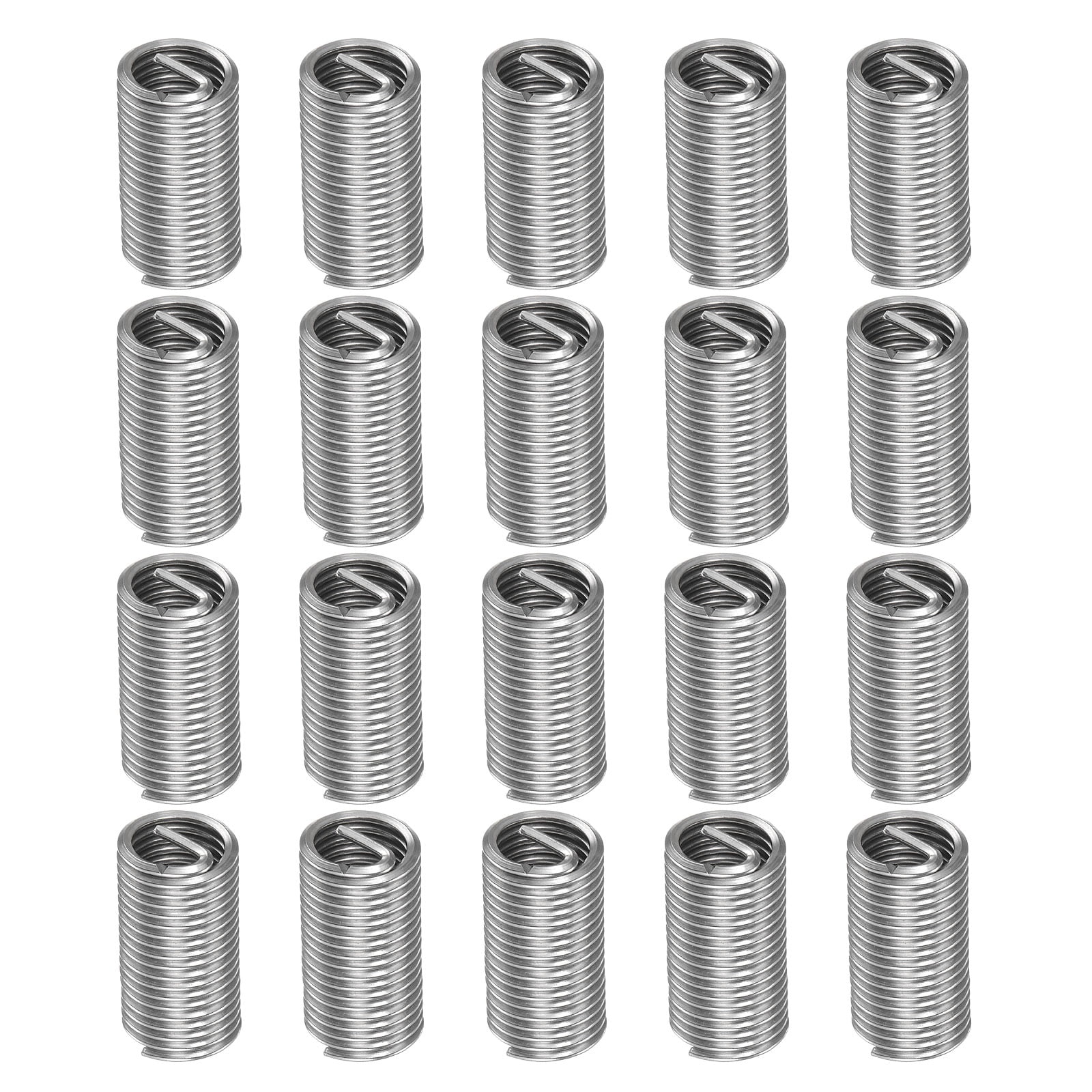 Uxcell M10 x 1.5 3D 30mm 304 Stainless Steel Wire Thread Insert ...