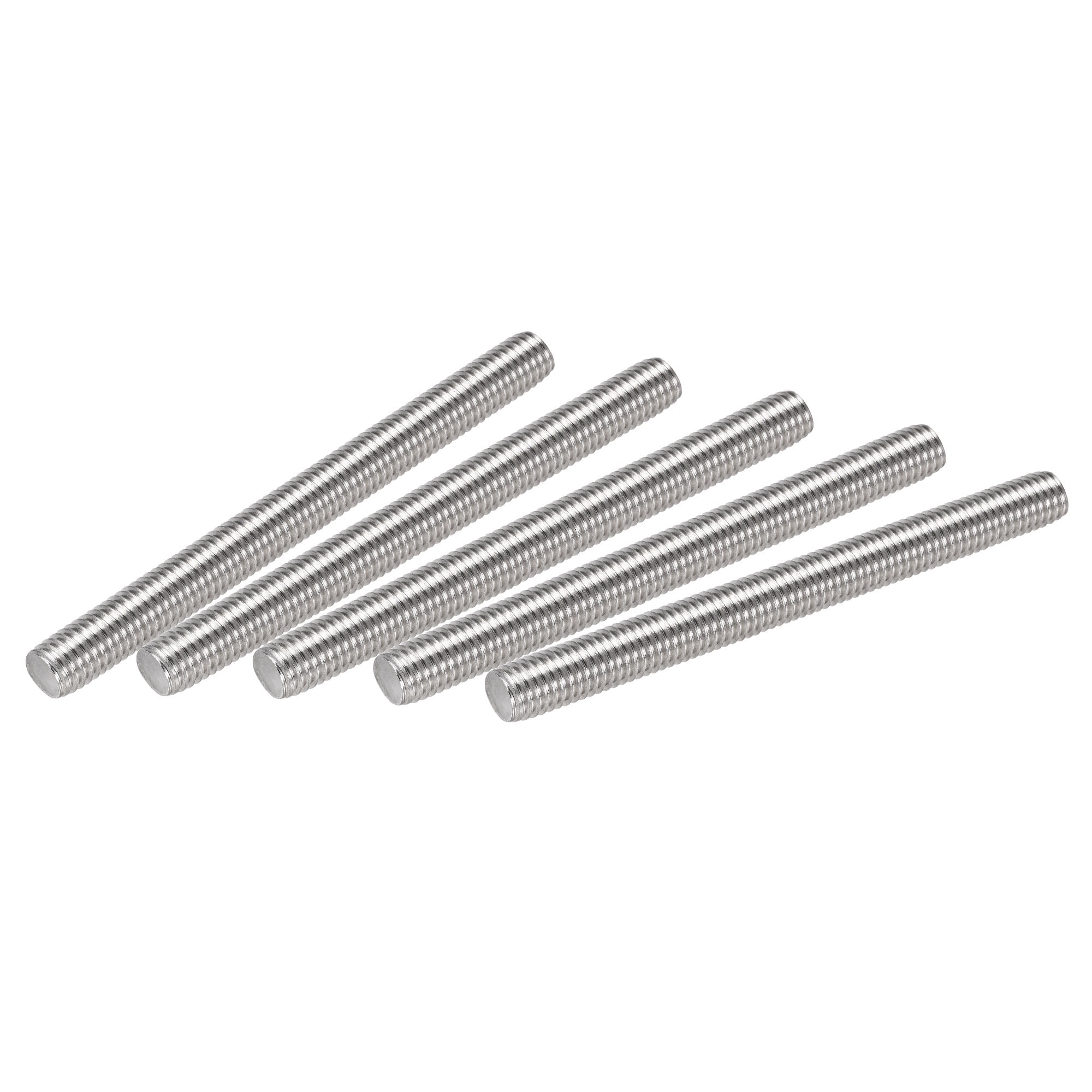 Uxcell M10 x 100mm Fully Threaded Rod 304 Stainless Steel Right Hand ...