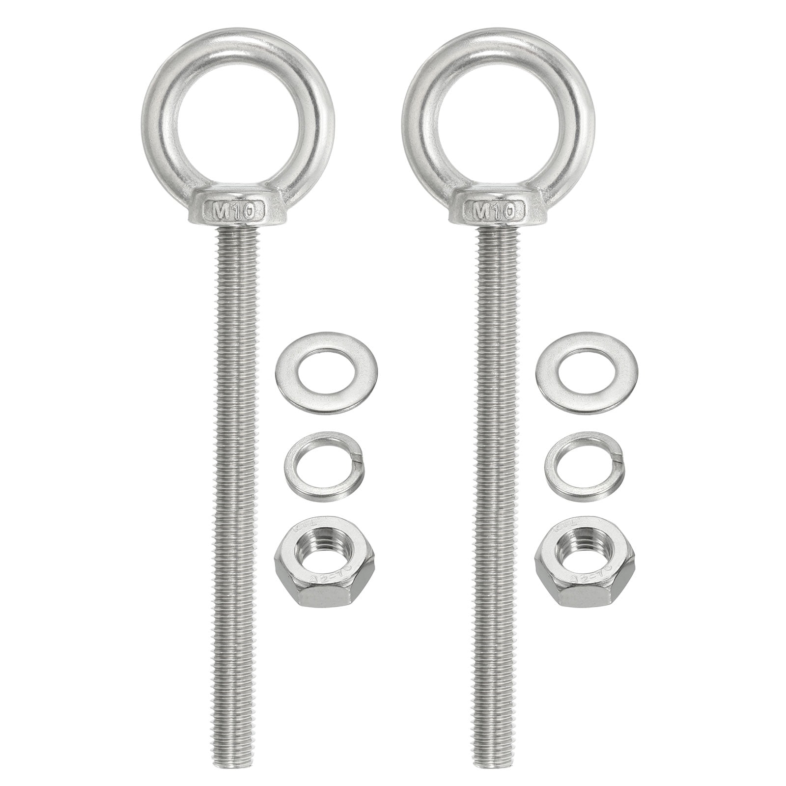 Uxcell M10 x 100mm Lifting Shoulder Eye Bolt Stainless Steel Lifting ...