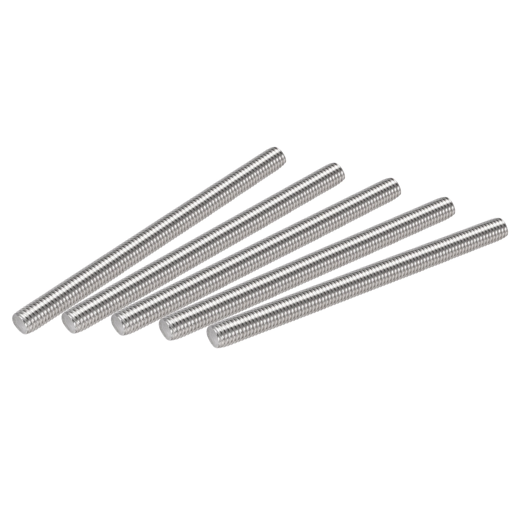 Uxcell M10 x 120mm Fully Threaded Rod 304 Stainless Steel Right Hand ...