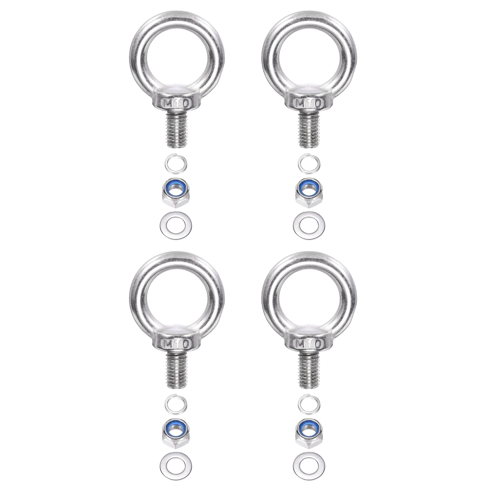 Eye Nuts Uxcell M10 Thread Lifting Eye Nut Female Loop Holder Hook Ring ...