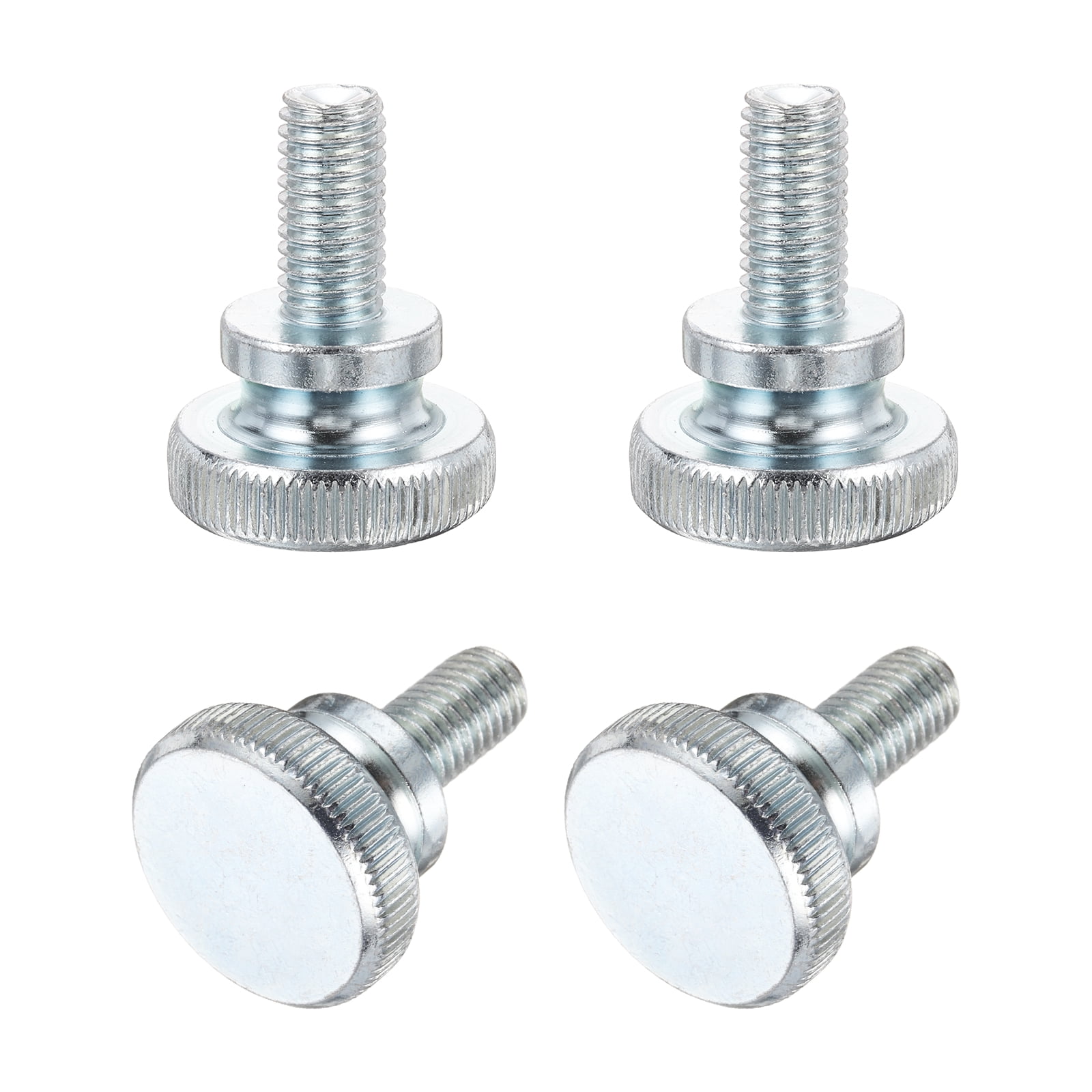Uxcell M10 x 20mm Knurled Thumb Screws, 4Pcs Metric Knurled Head Bolts ...