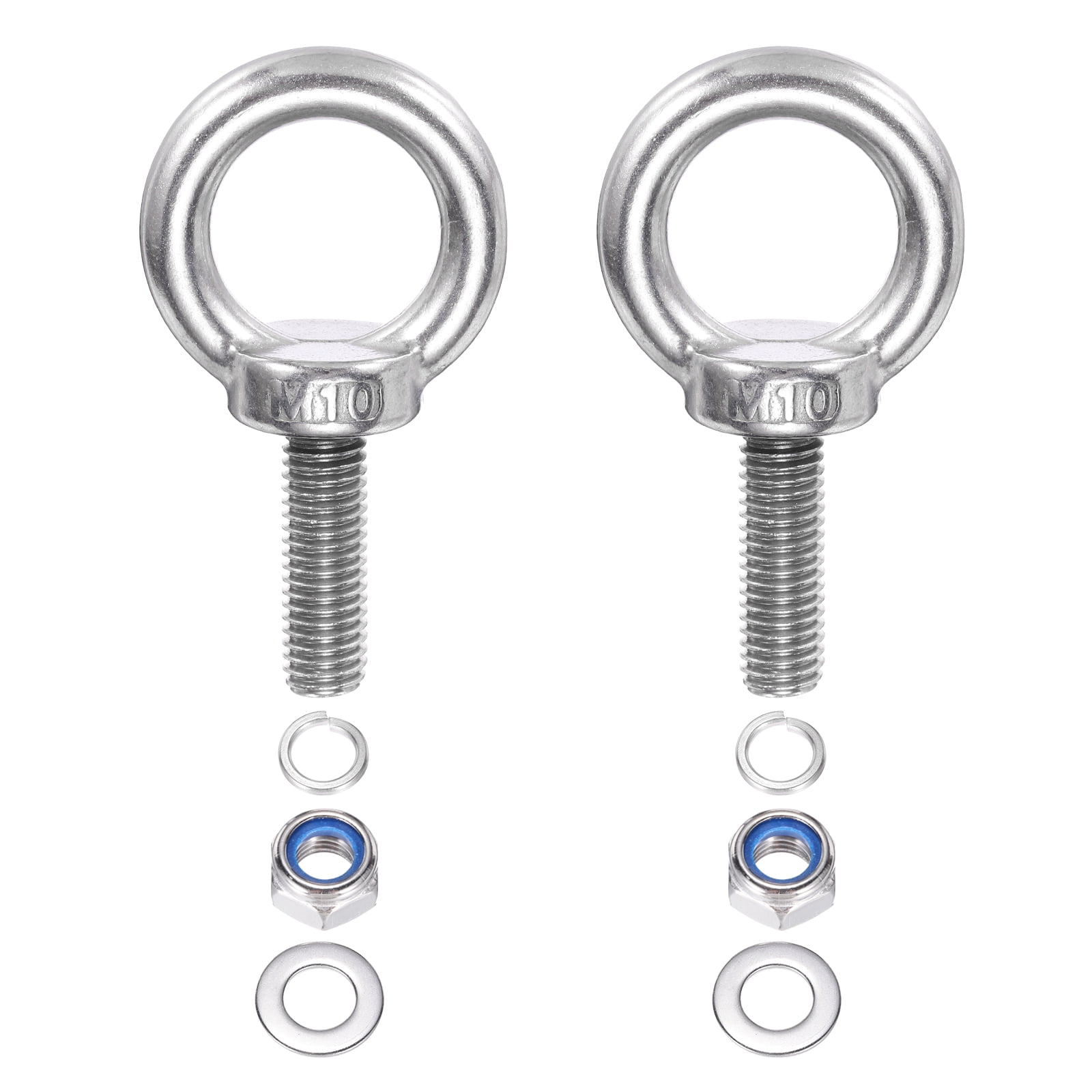 Uxcell M10 x 30mm Lifting Shoulder Eye Bolt 304 Stainless Steel Lifting ...