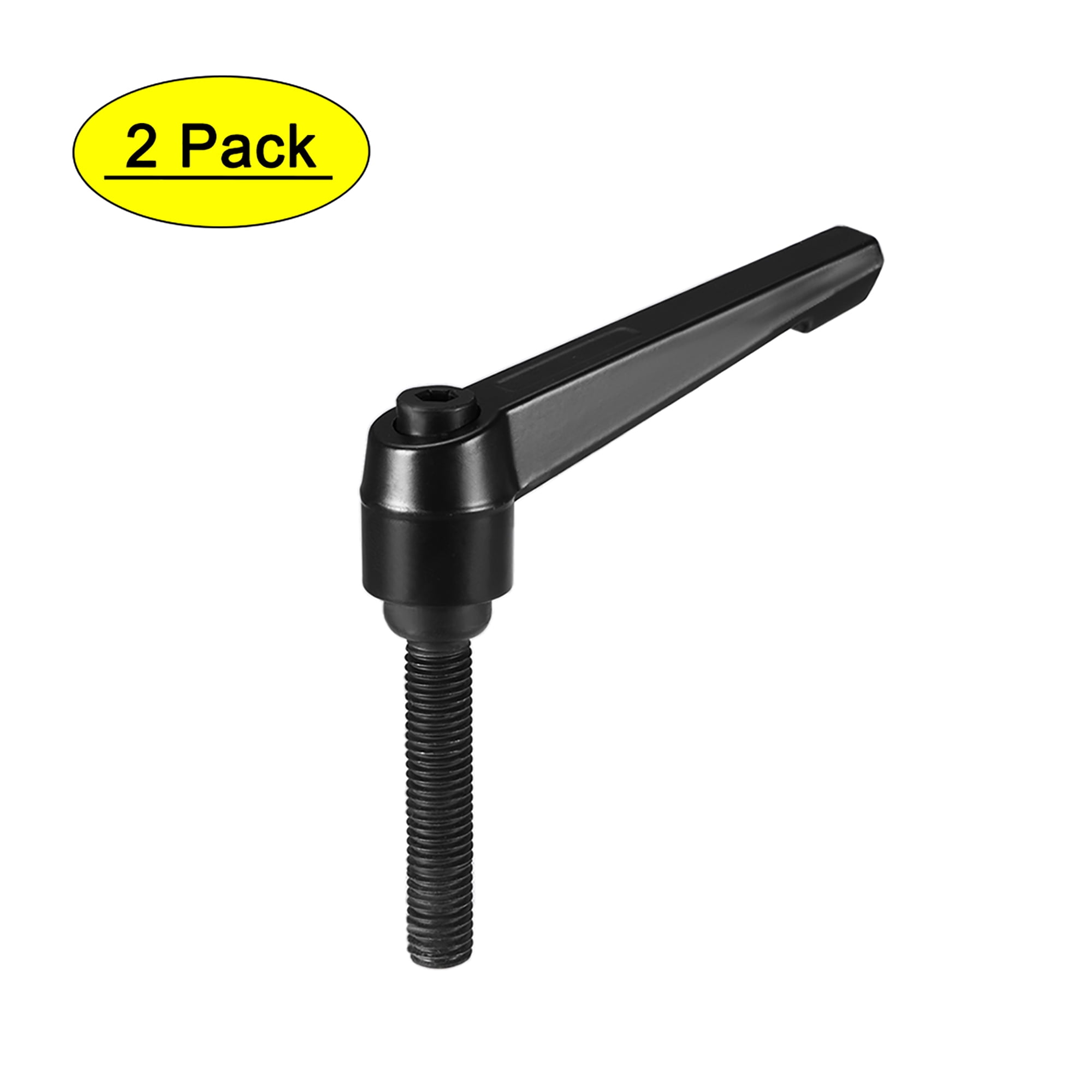 Uxcell M10 x 40mm Metric Adjustable Clamping Lever Handle with Stud ...