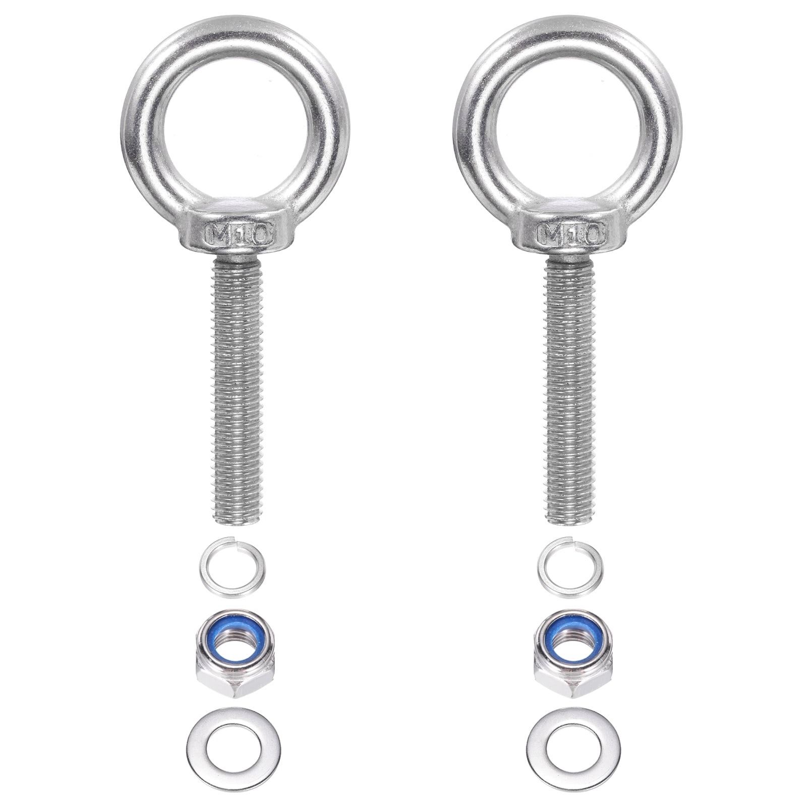Uxcell M10 x 50mm Lifting Shoulder Eye Bolt 304 Stainless Steel Lifting ...