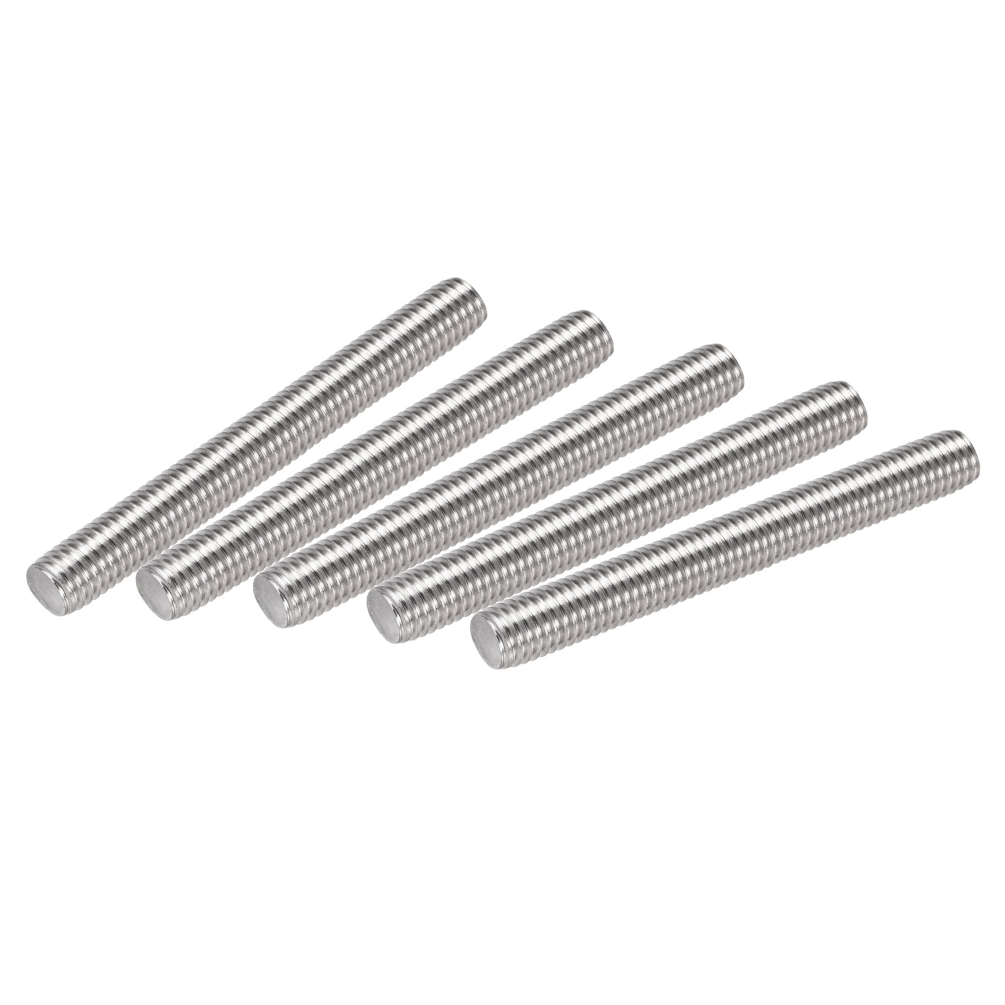 Uxcell M10 x 80mm Fully Threaded Rod 304 Stainless Steel Right Hand ...