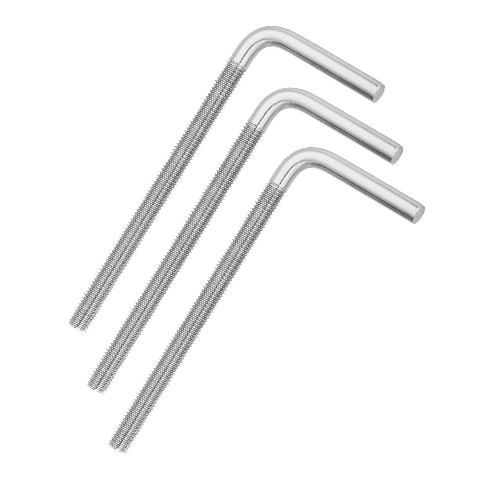 Uxcell M10x150mm 7/L-Shaped Right Angle Bolt Screw, 304 Stainless Steel ...