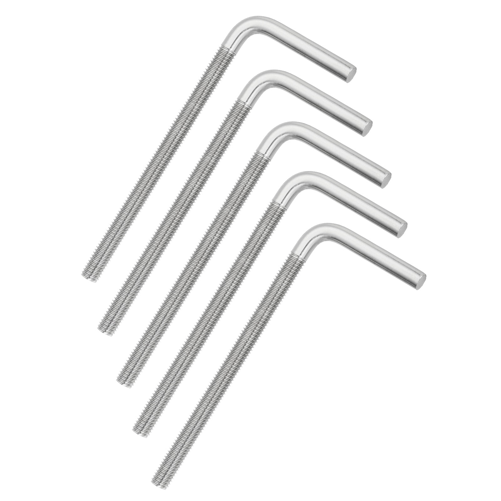Uxcell M10x150mm 7/L-Shaped Right Angle Bolt Screw, 304 Stainless Steel ...