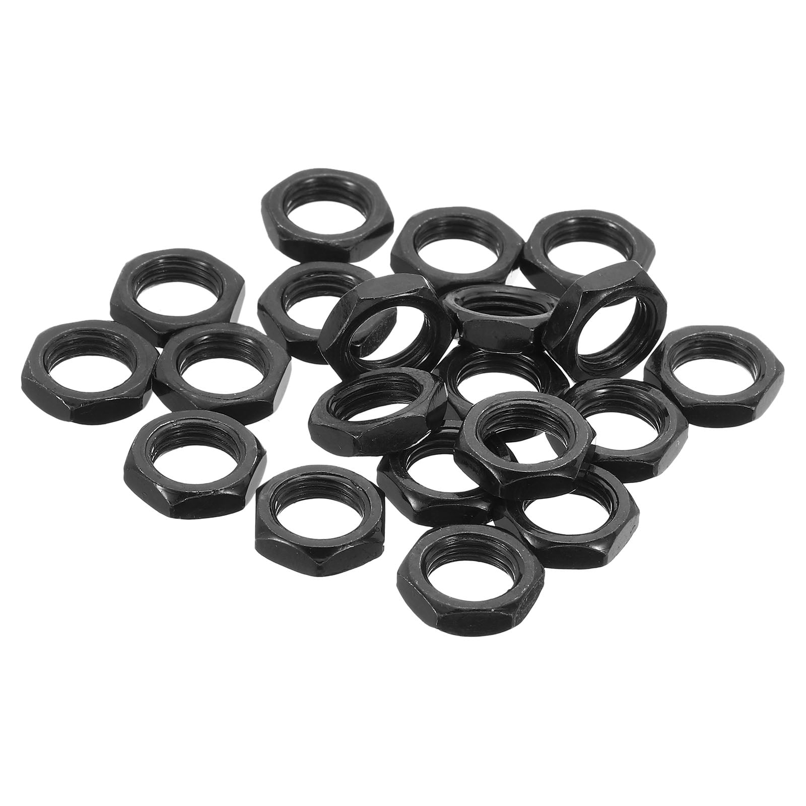 Uxcell M10x1mm Hex Nut, Iron Zinc Plating Fastened Nut Cap Hardware ...