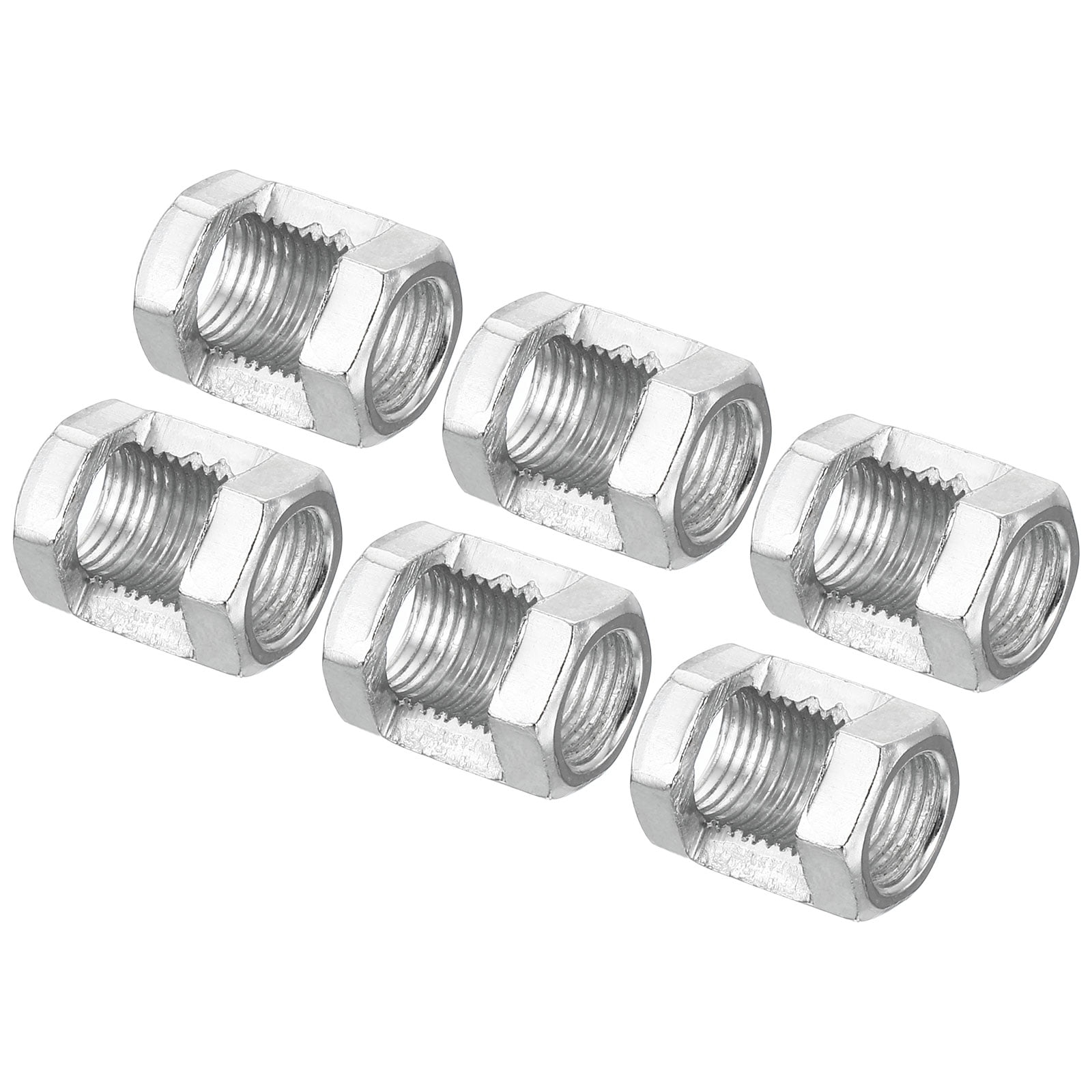 Uxcell M10x1mm Hexagon Coupling Nut 20mm Threaded Iron Zinc Plating ...