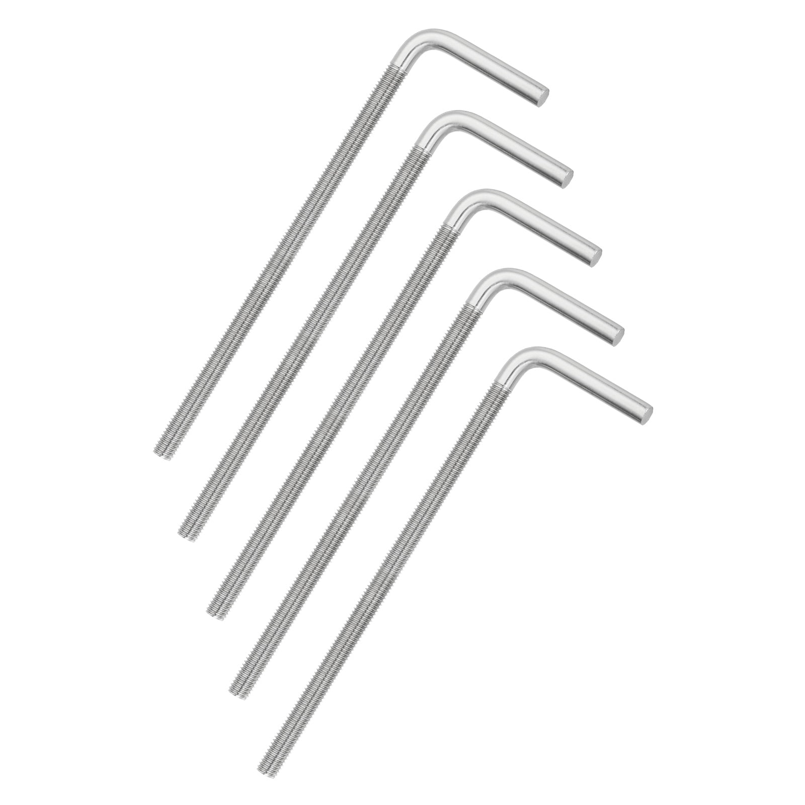 Uxcell M10x200mm 7/L-Shaped Right Angle Bolt Screw, 304 Stainless Steel ...