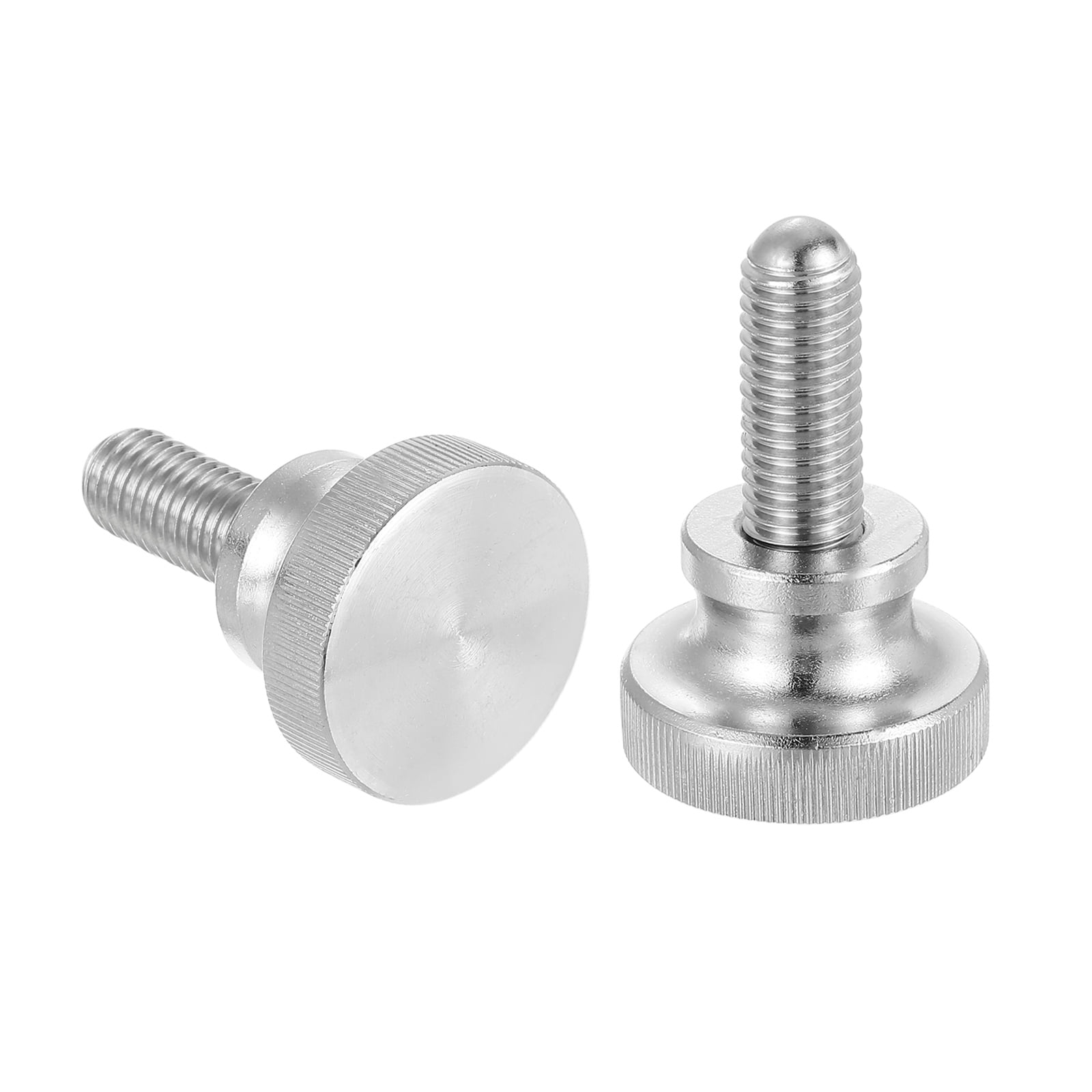 Uxcell M10x30mm Knurled Thumb Screws, 304 Stainless Steel Diamond Head ...