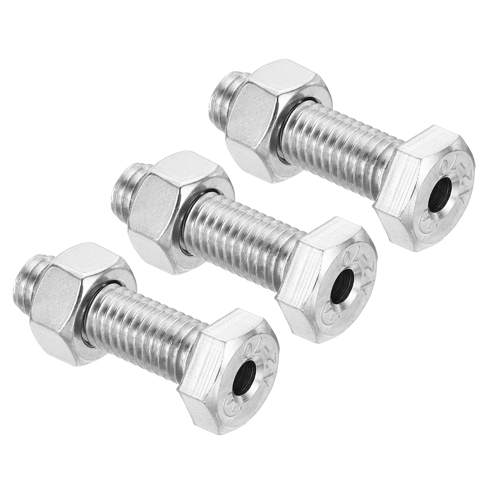 Uxcell M10x35mm Hollow External Hexagon Screw Cylindrical Lamp ...