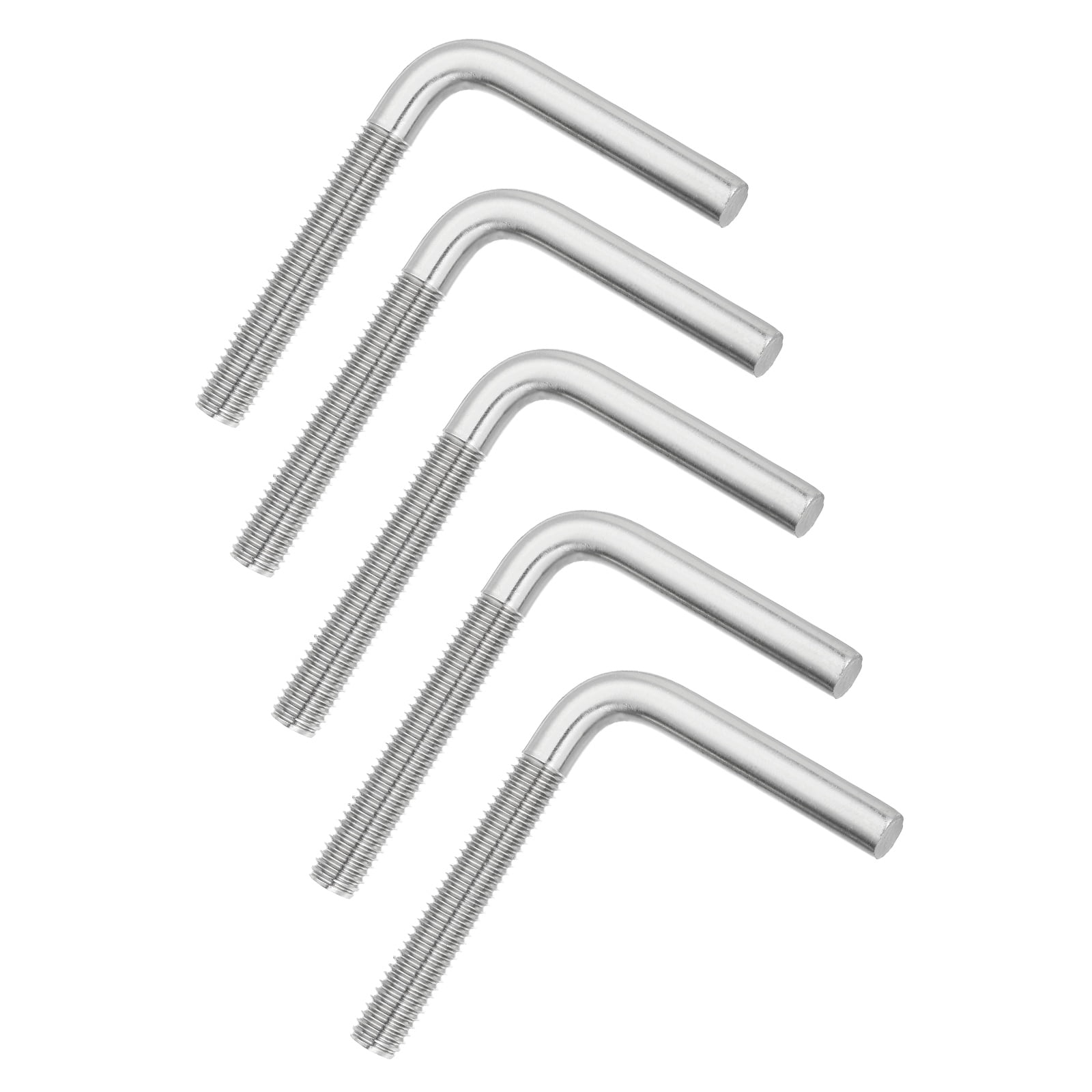Uxcell M10x80mm 7/L-Shaped Right Angle Bolt Screw, 304 Stainless Steel ...