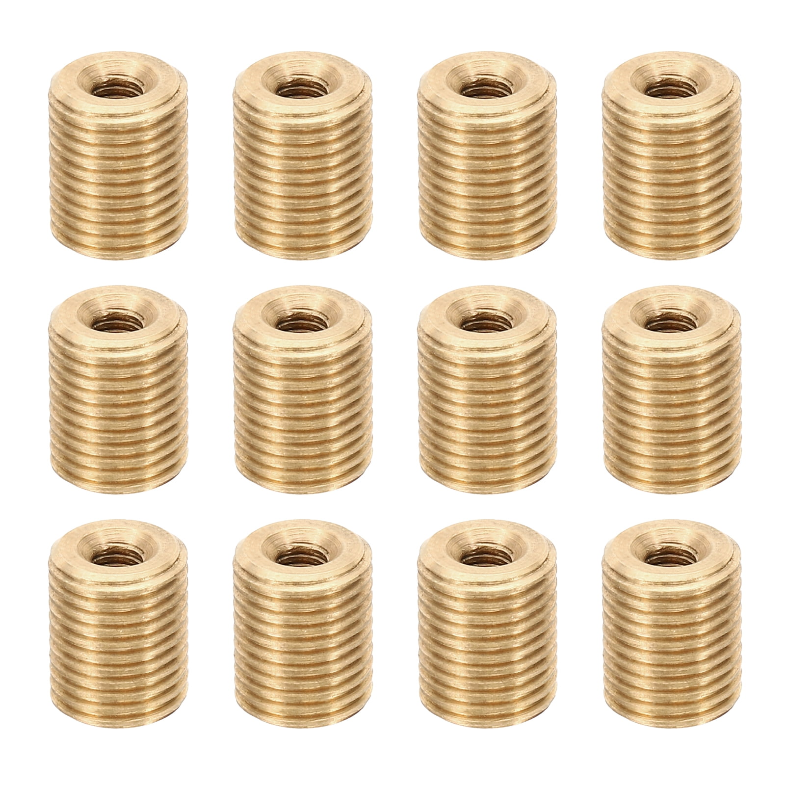 Uxcell M10xM4x12mm Brass Thread Adapter Reducer Thread Reducing Nuts ...