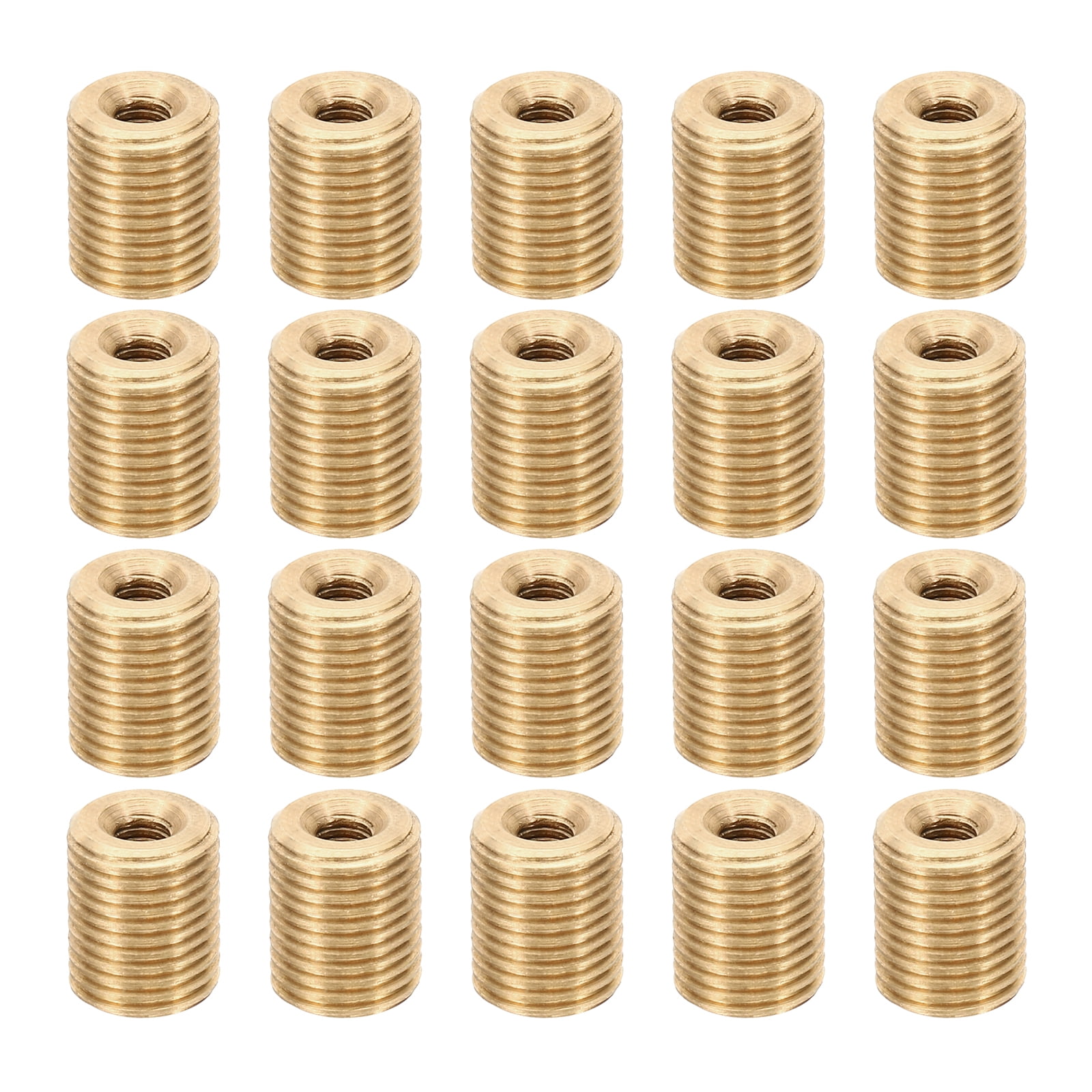 Uxcell M10xM4x12mm Brass Thread Adapter Reducer Thread Reducing Nuts ...