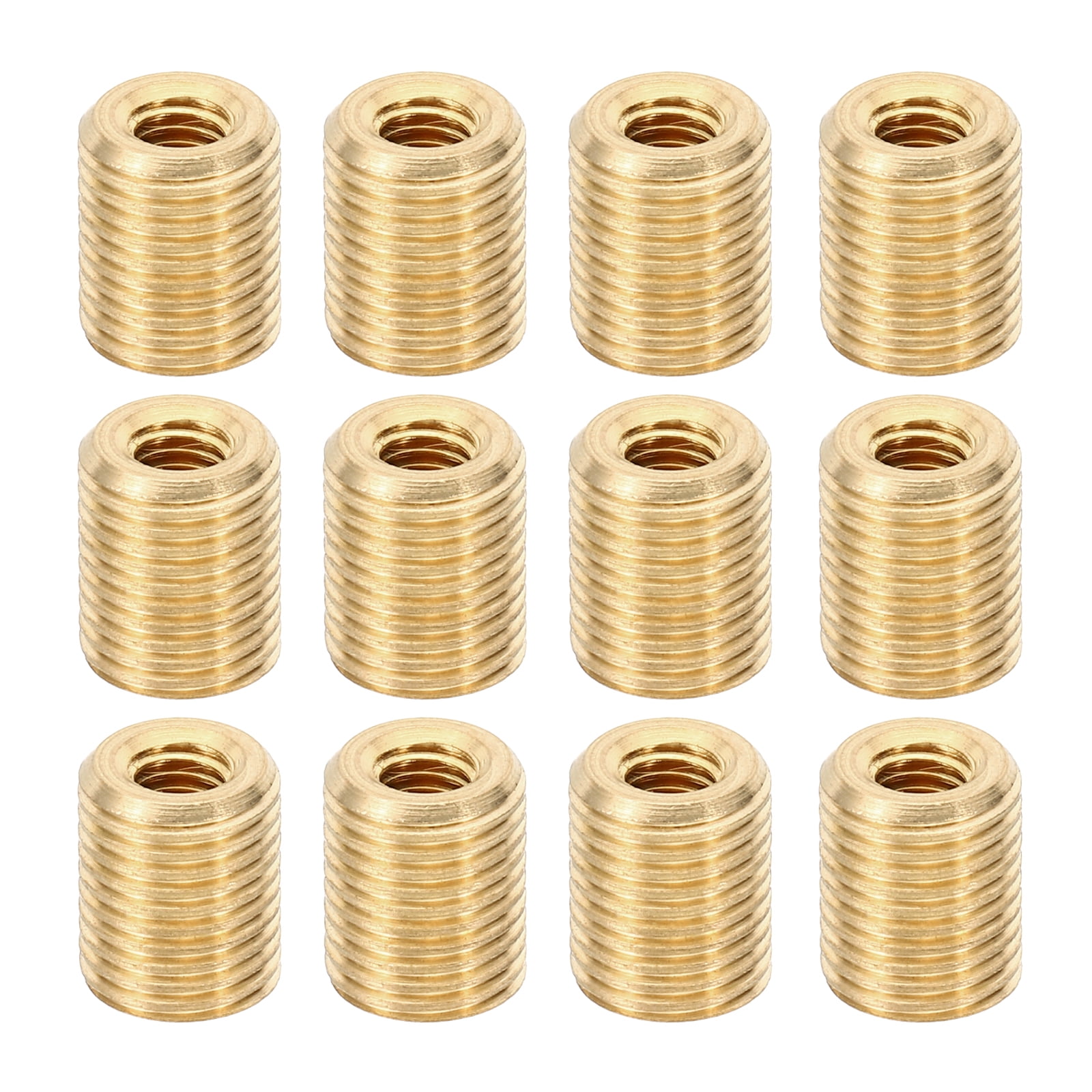Uxcell M10xM5x12mm Brass Thread Adapter Reducer Thread Reducing Nuts ...