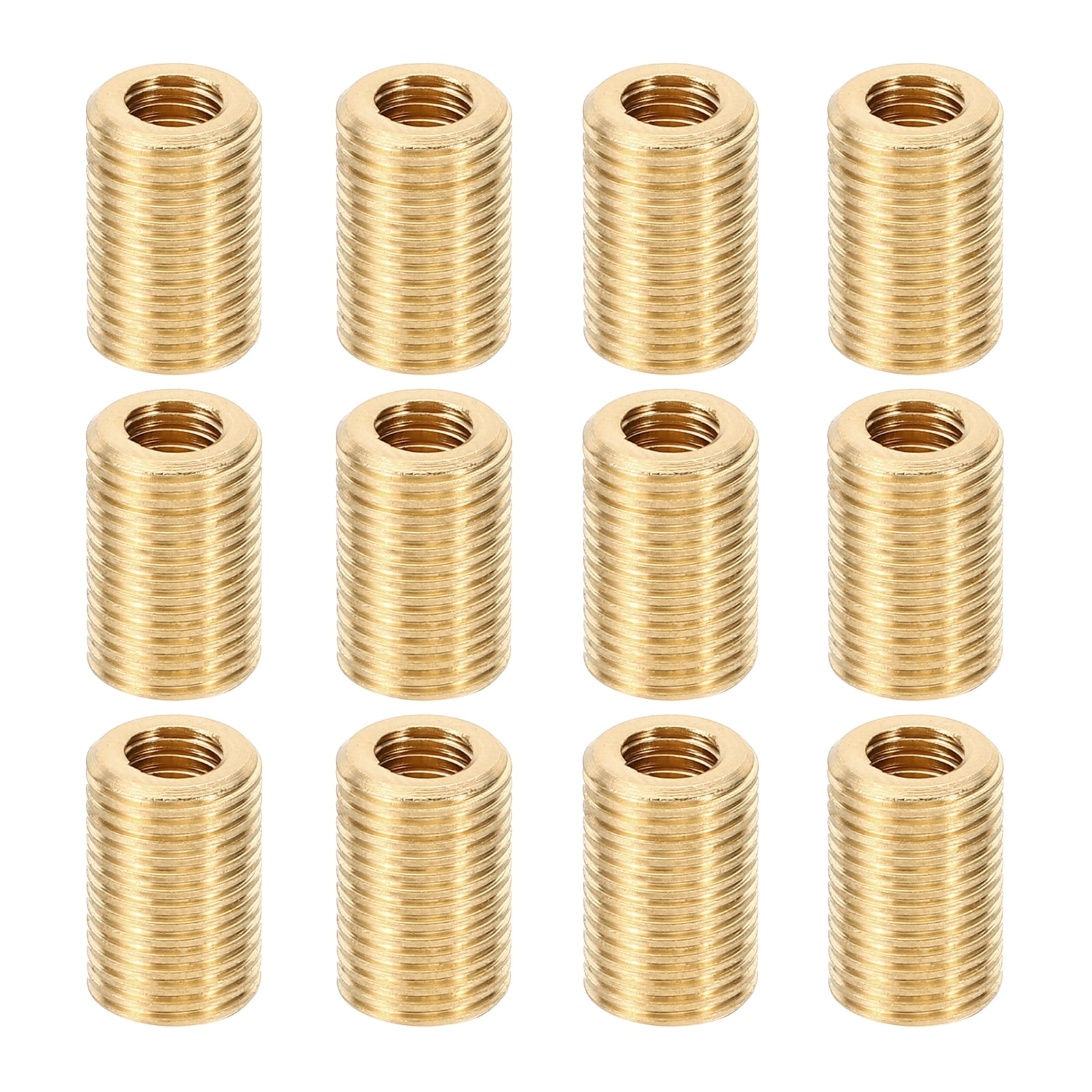 Uxcell M10xM6x15mm Brass Thread Adapter Reducer Thread Reducing Nuts ...