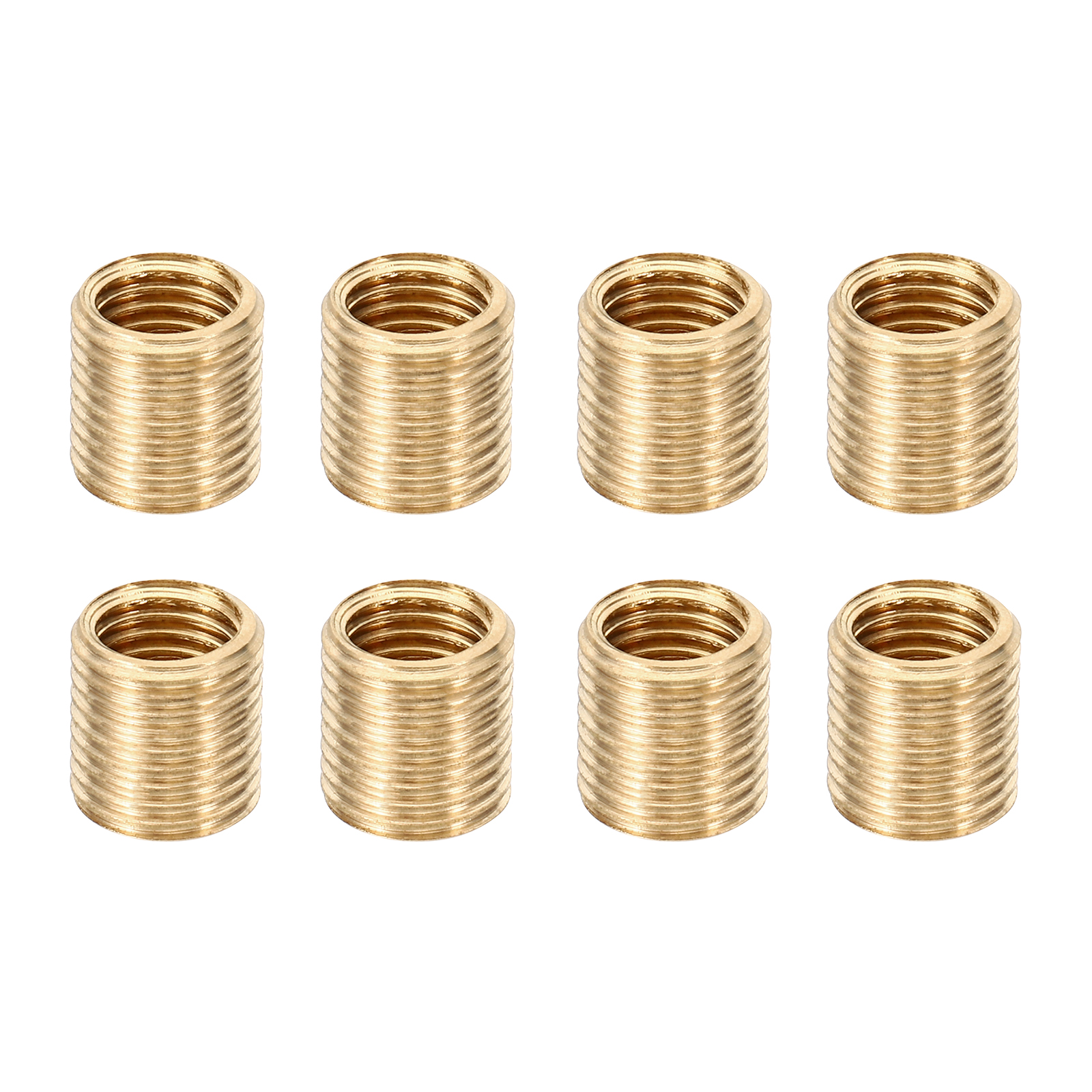 Uxcell M10xM8x10mm Brass Thread Adapter Reducer Thread Reducing Nuts ...