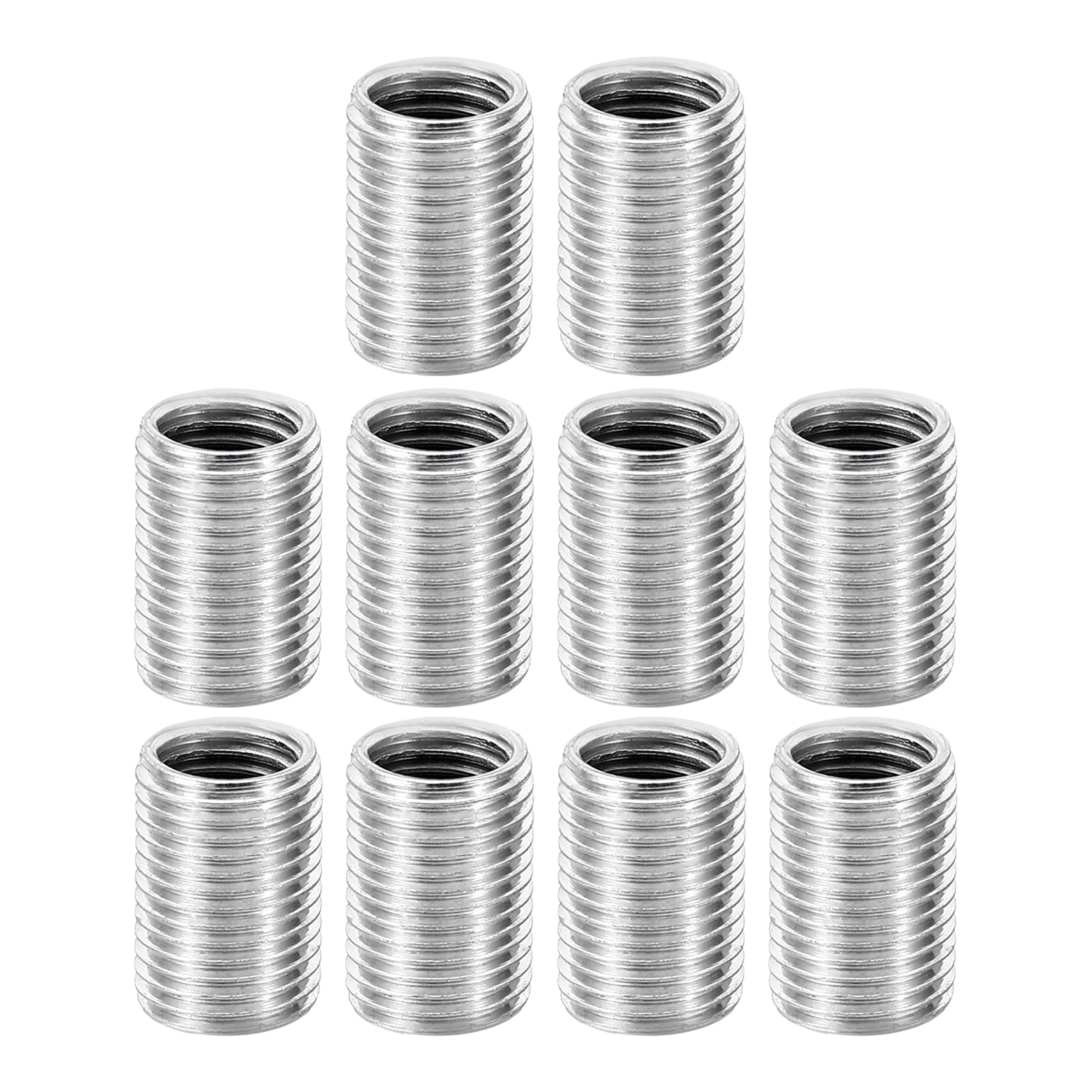 Uxcell M10xM8x15mm Metal Threaded Repair Insert Nut, 10Pcs Male to ...