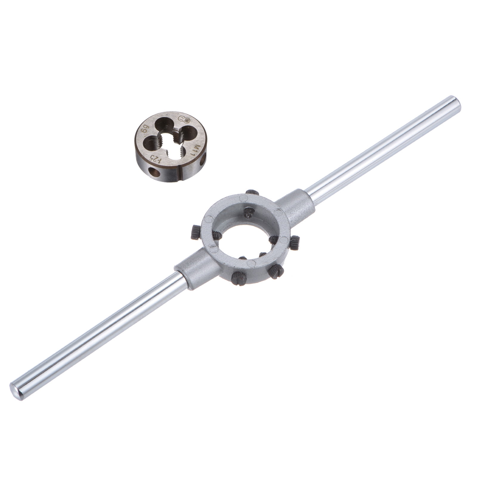 Uxcell M11 x 1.25 Threading Die and 30mm (M10-M11) Round Holder Die ...