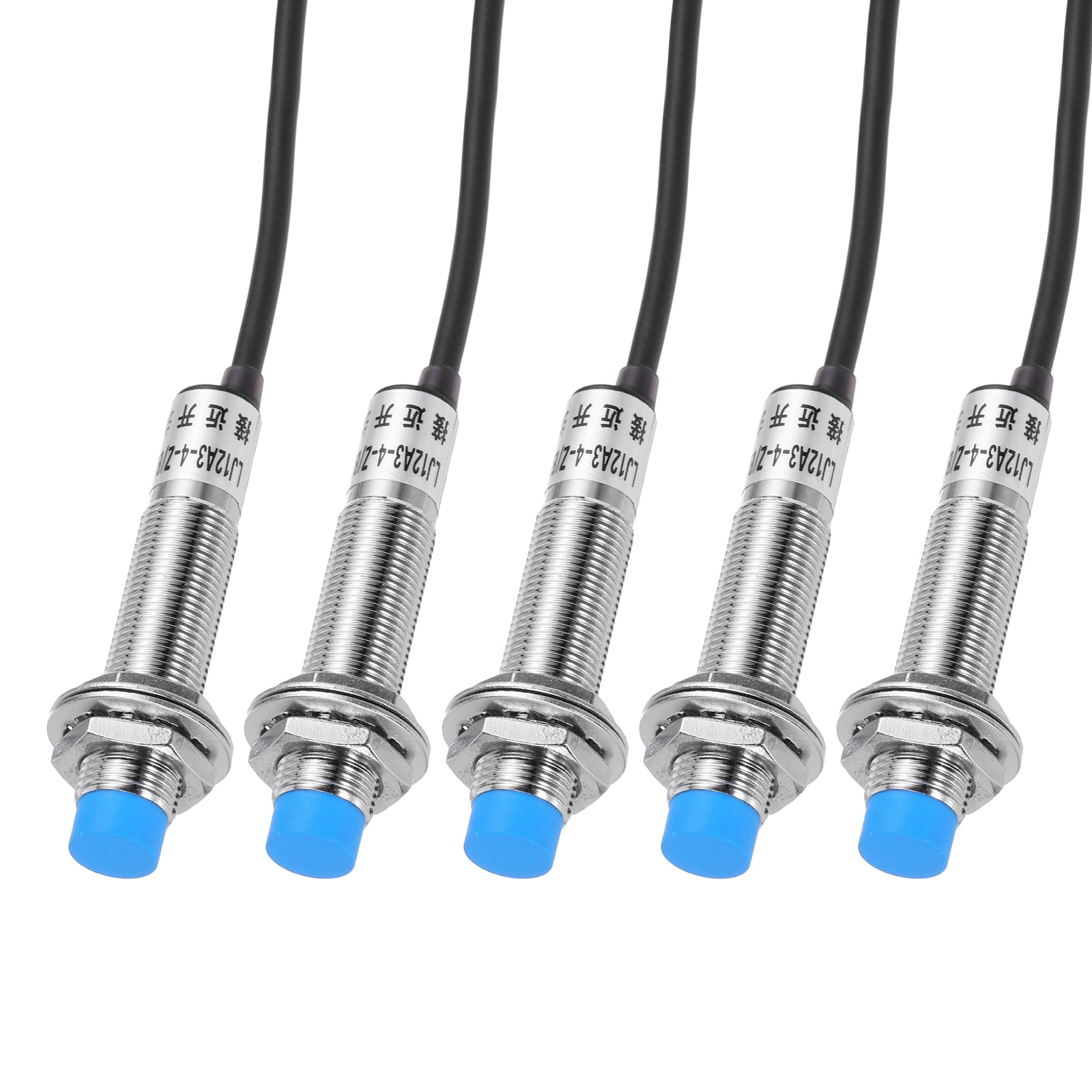 Uxcell M12 Approach Inductive Proximity Sensor Switch NPN NO 4mm Detection DC 6-36V 3.9ft 5Pcs ...