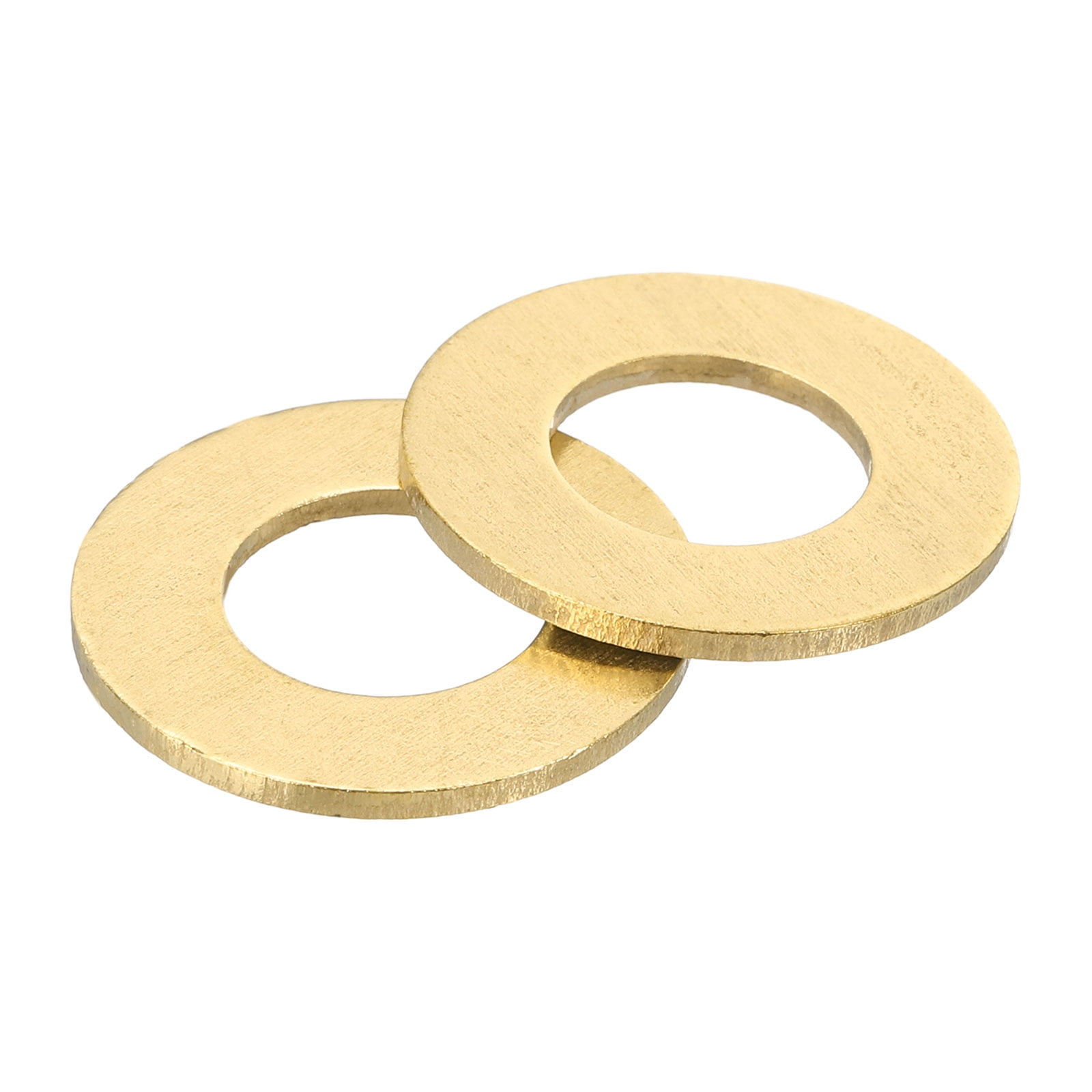 Uxcell M12 Flat Washer, 20 Pack Brass Ring Washers 24mm OD 1.5mm T ...