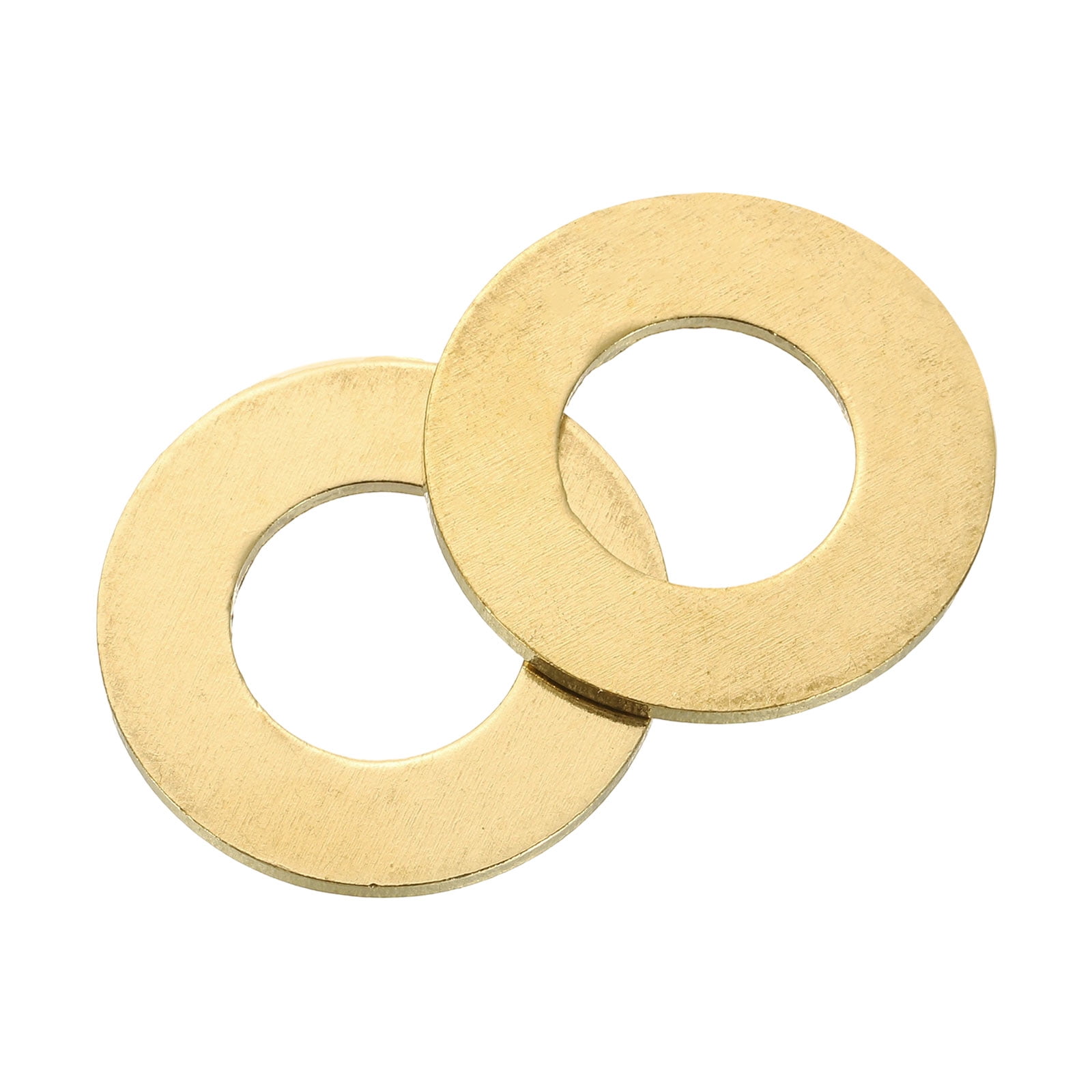 Uxcell M12 Flat Washer, 25 PackBrass Ring Washer 20mm OD 0.8mm Thick ...