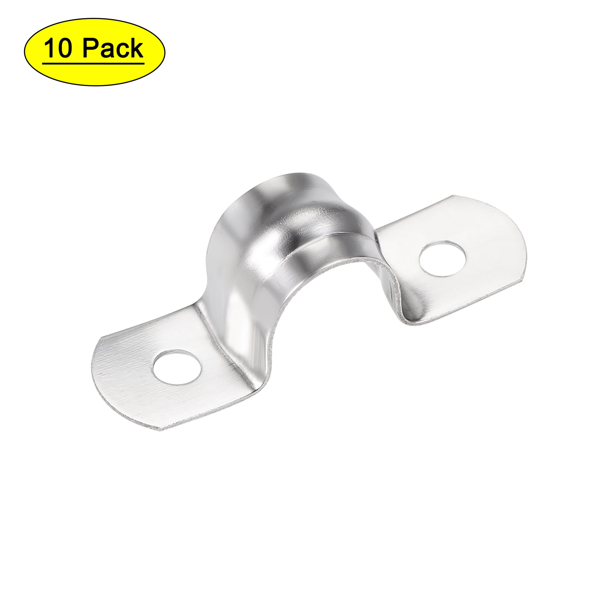Uxcell M12 U Shaped Conduit Clamp Saddle Strap Tube Pipe Clip Stainless ...