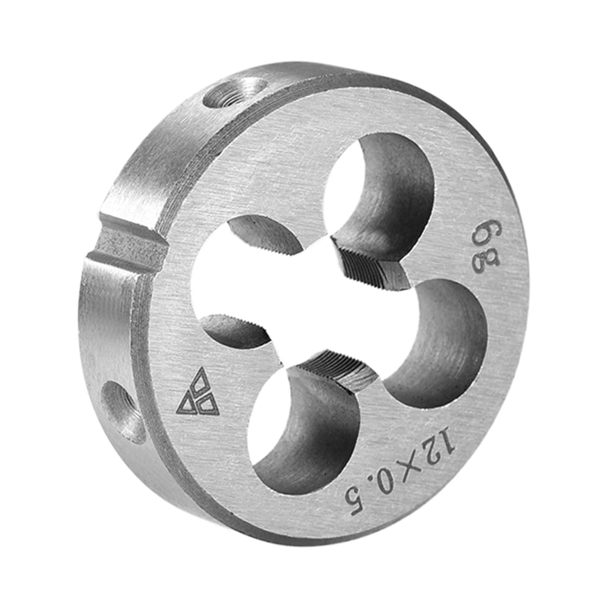 Uxcell M12 x 0.5 Metric Alloy Steel Machine Thread Round Threading Dies ...