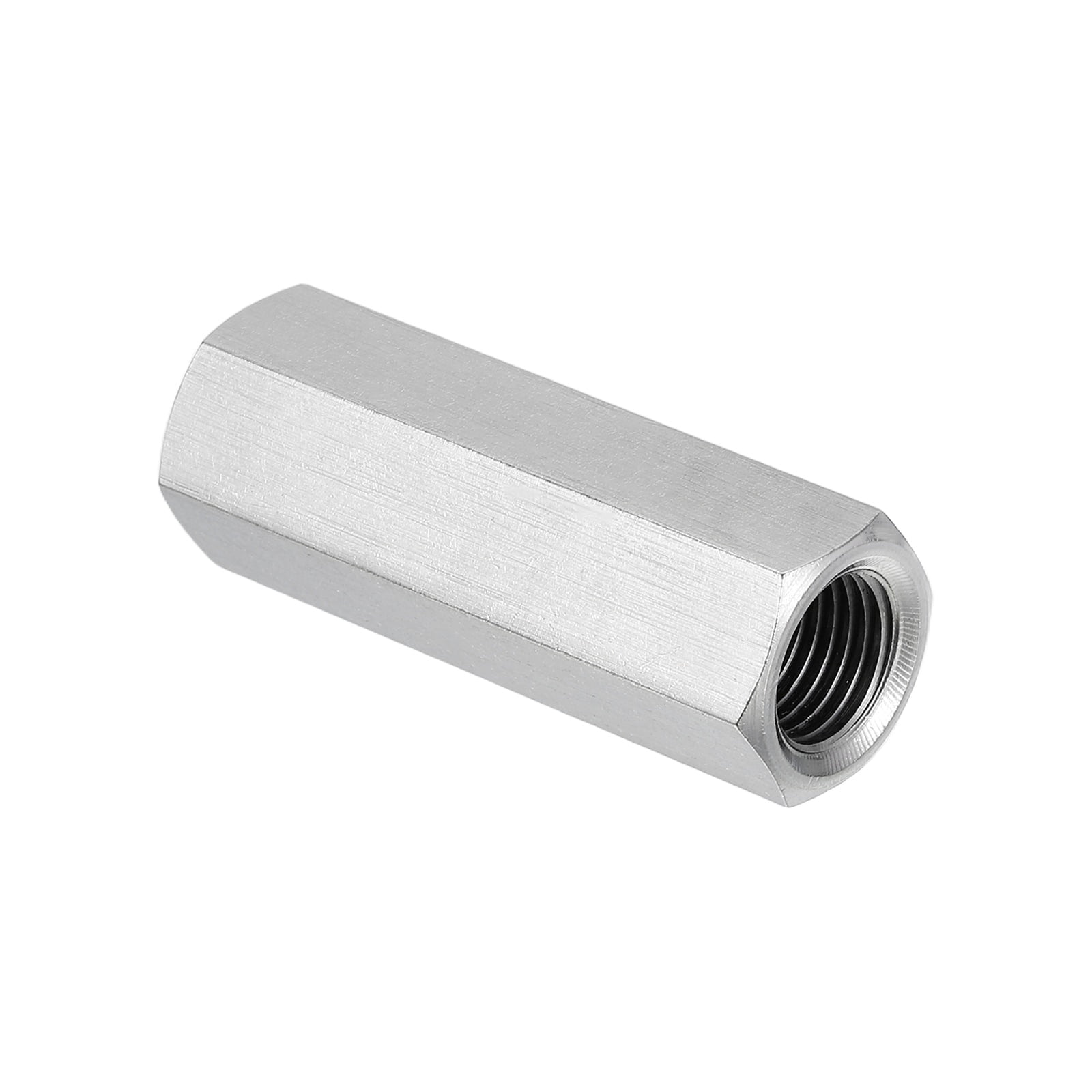 Uxcell M12 x 1.25-Pitch 304 Stainless Steel Hex Coupling Nuts, 1Pcs ...