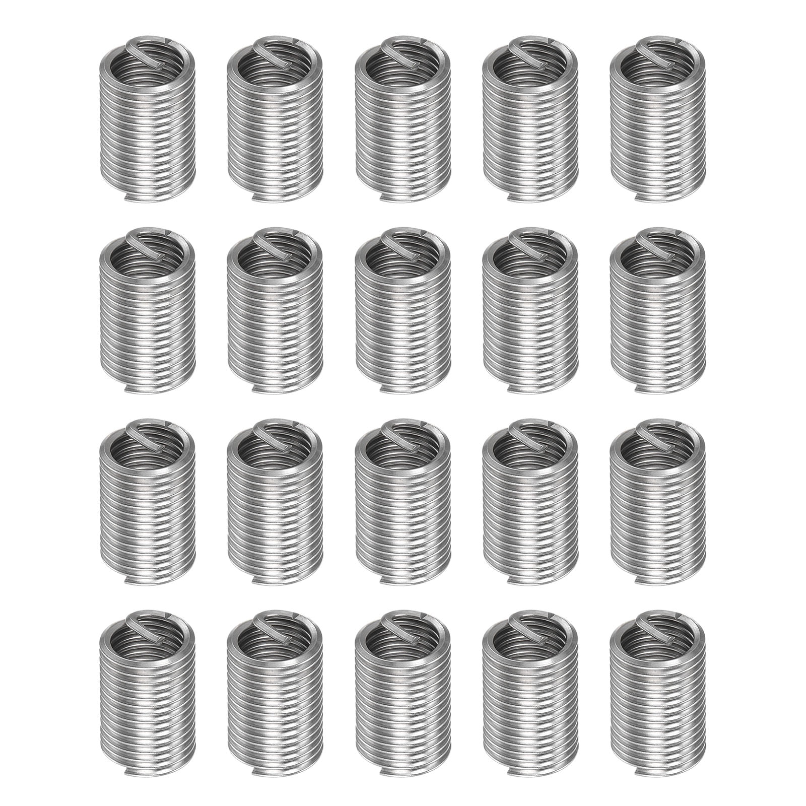 Uxcell M12 x 1.75 2.5D 30mm 304 Stainless Steel Wire Thread Insert ...