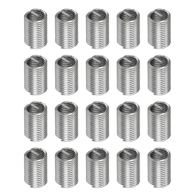 Uxcell M12 x 1.75 2.5D 30mm 304 Stainless Steel Wire Thread Insert ...