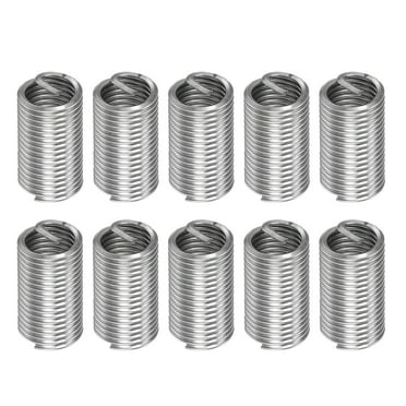 Uxcell M6 x 1 2D 12mm 304 Stainless Steel Wire Thread Insert Threaded ...