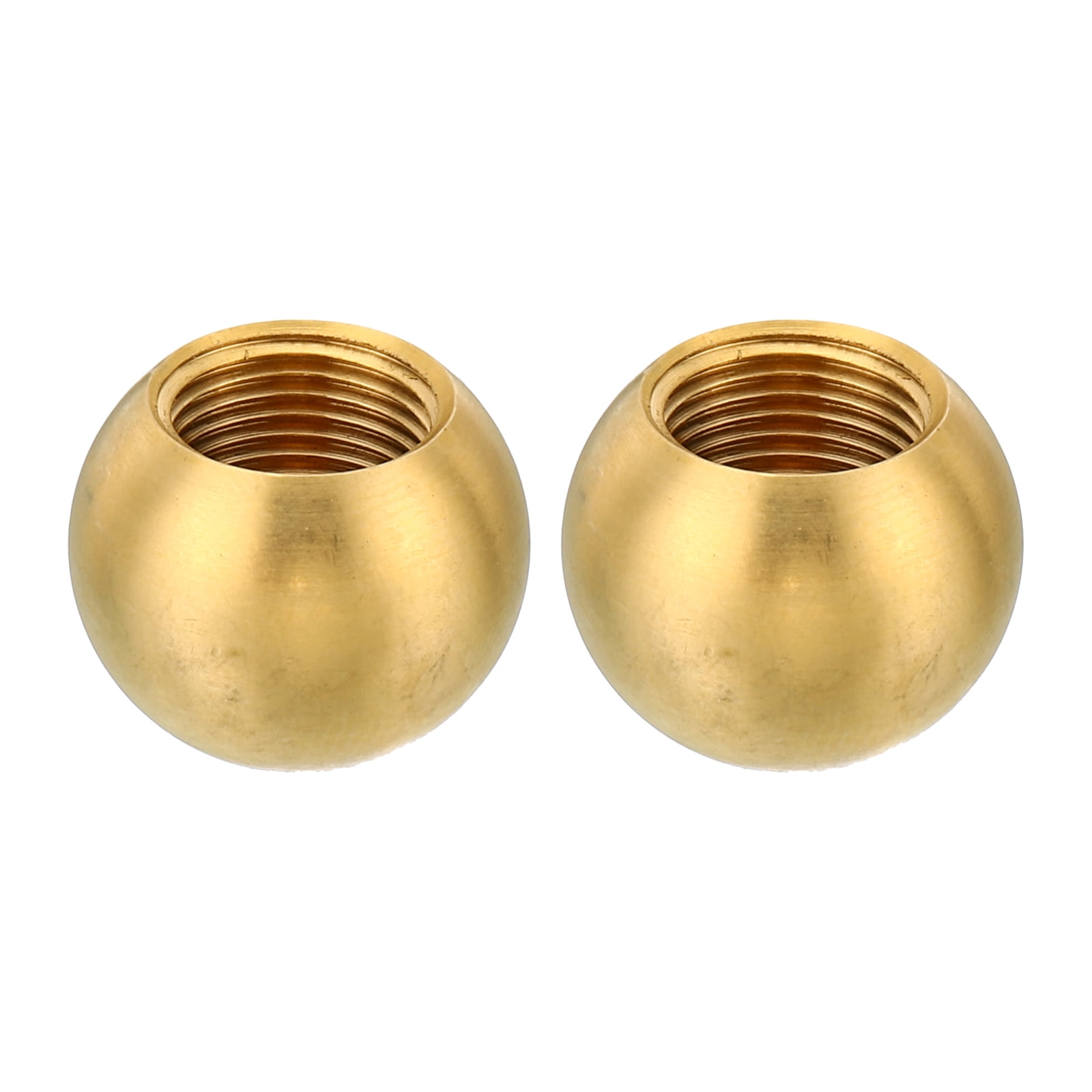 Uxcell M12x1 Thread Lamp Finials Cap Knob Brass Ball Lamp Decoration ...