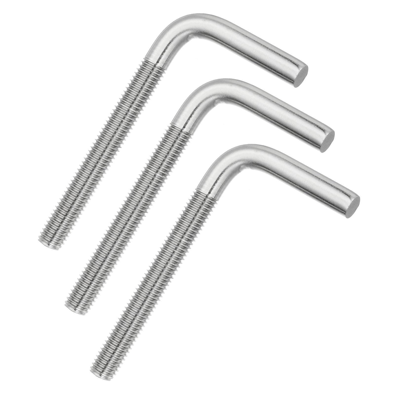 Uxcell M12x120mm 7/L-Shaped Right Angle Bolt Screw, 304 Stainless Steel ...