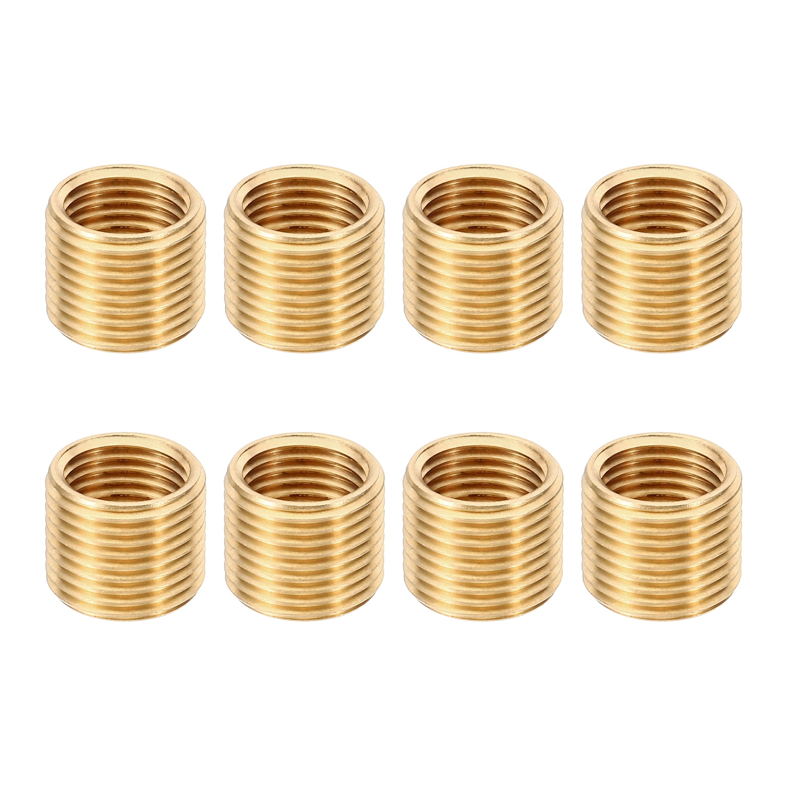 Uxcell M12xM10x10mm Brass Thread Adapter Reducer Thread Reducing Nuts ...