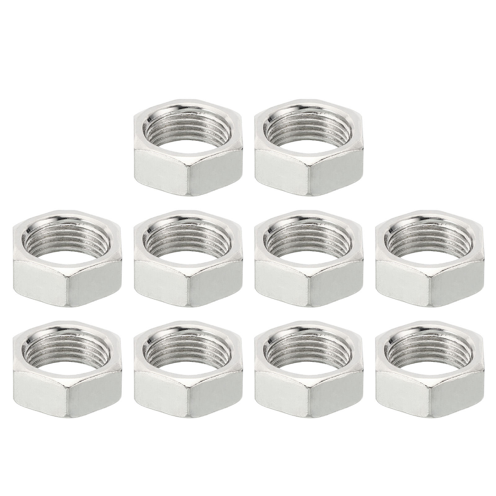 Uxcell M13x1.0 Steel Hex Nuts 10 Pcs Metric Thread Zinc Plated Finished Hardware Nuts Screw Bolt ...