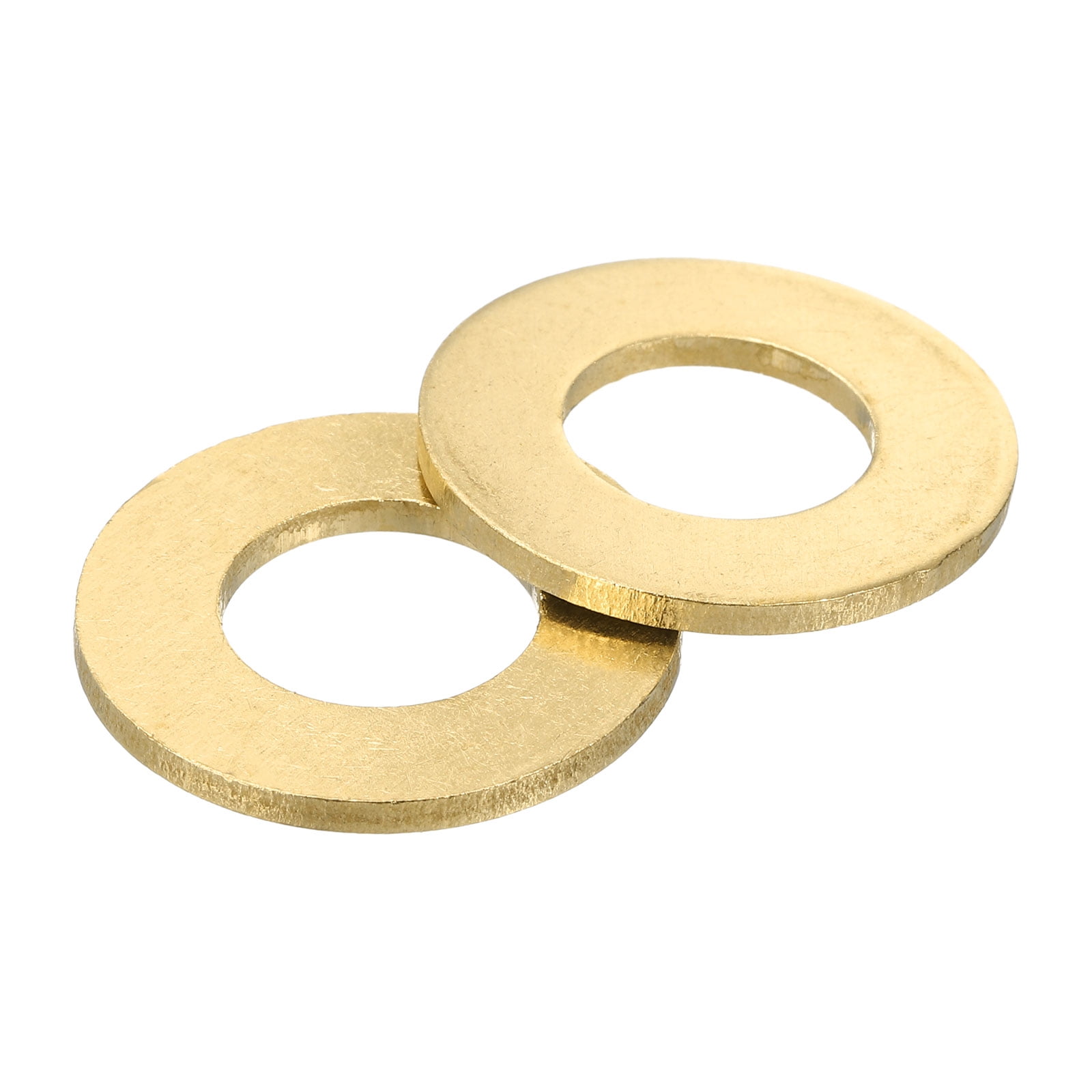 Uxcell M14 Flat Washer, 10 Pack Brass Ring Washers 28mm OD 2mm T ...
