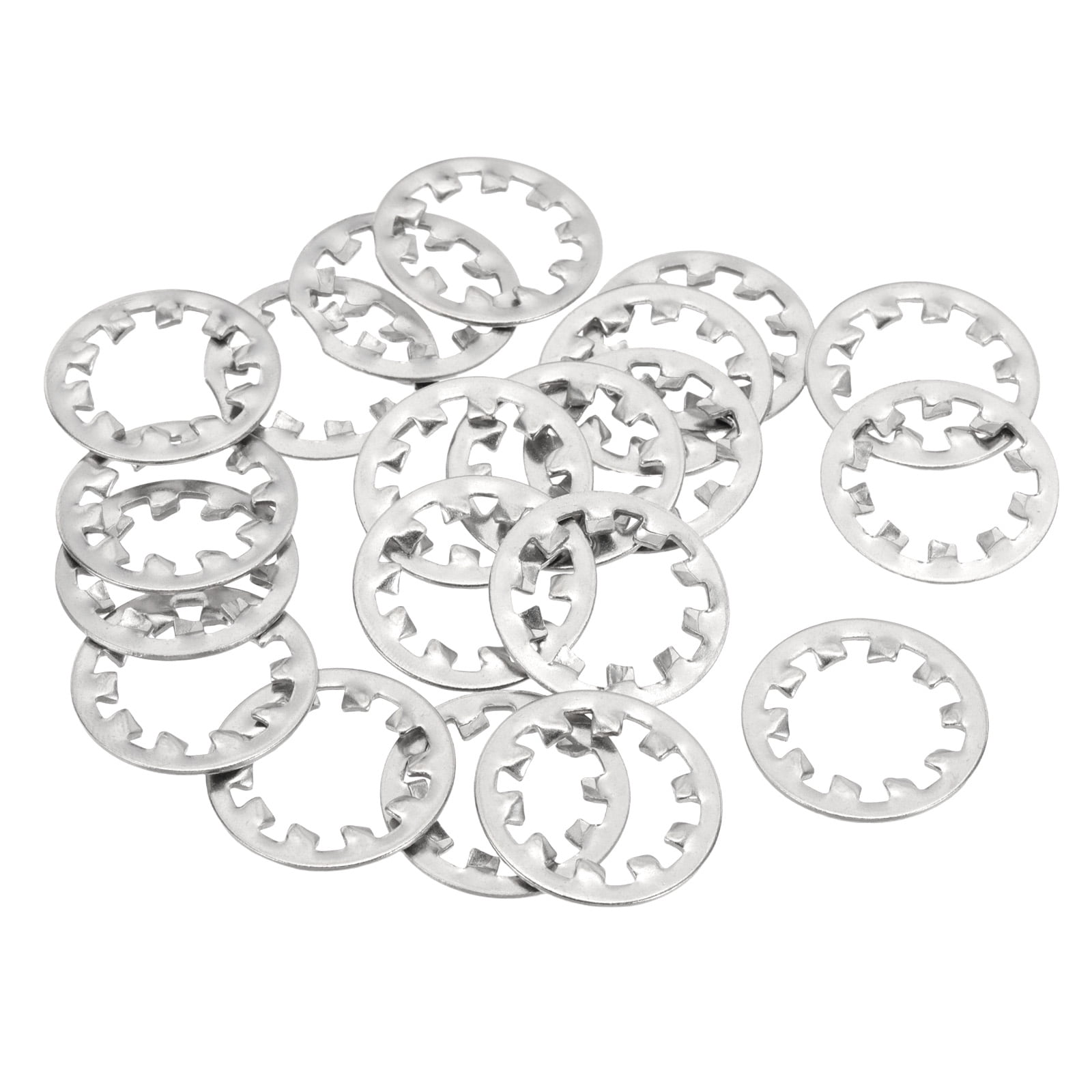 Uxcell M14 Internal Tooth Lock Washers, 20Pcs 304 Stainless Steel ...