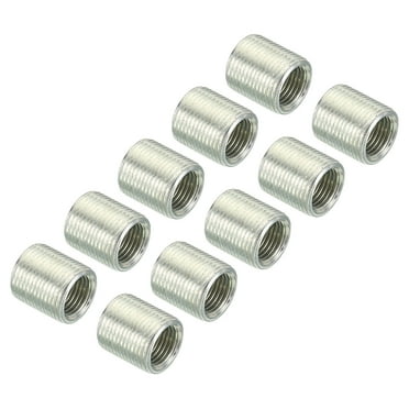 Uxcell M12 to M10 Thread Adapters Sleeve Reducing Nut 10mm Screw Pipe ...
