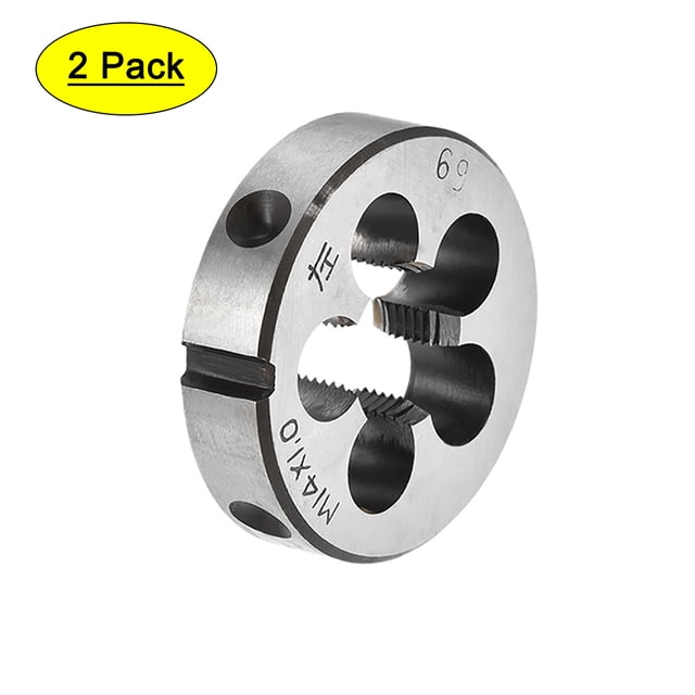Uxcell M14 x 1 Metric Left Hand Alloy Tool Steel Machine Thread Round ...